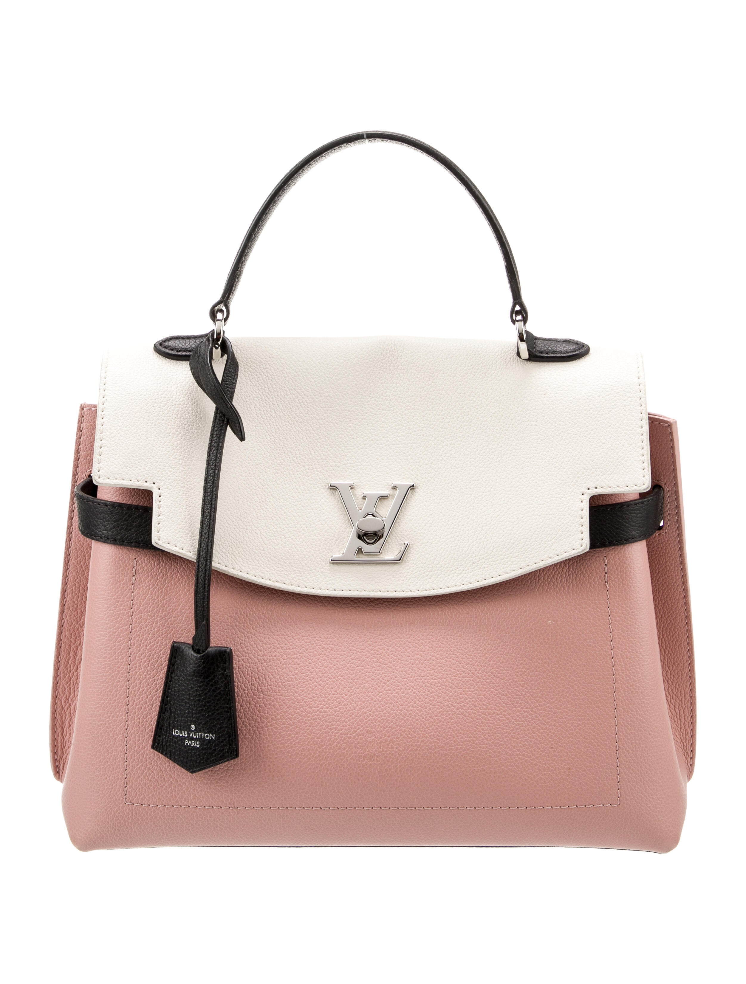 Louis Vuitton Taurillon Lockme Ever MM - Pink Handle Bags, Handbags ...