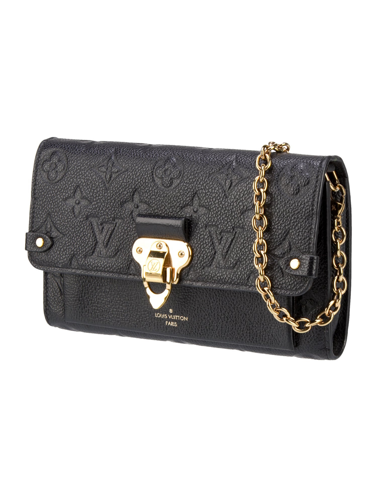 Louis Vuitton Empreinte Monogram Vavin Chain Wallet - Black Shoulder ...