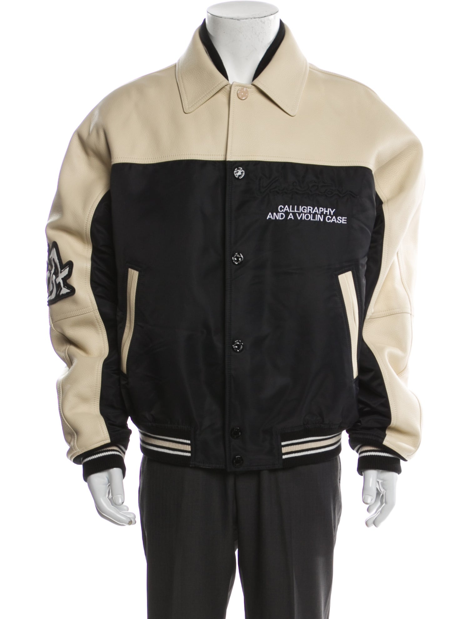 Louis Vuitton 2019 Leather Varsity Jacket - Black Outerwear, Clothing ...