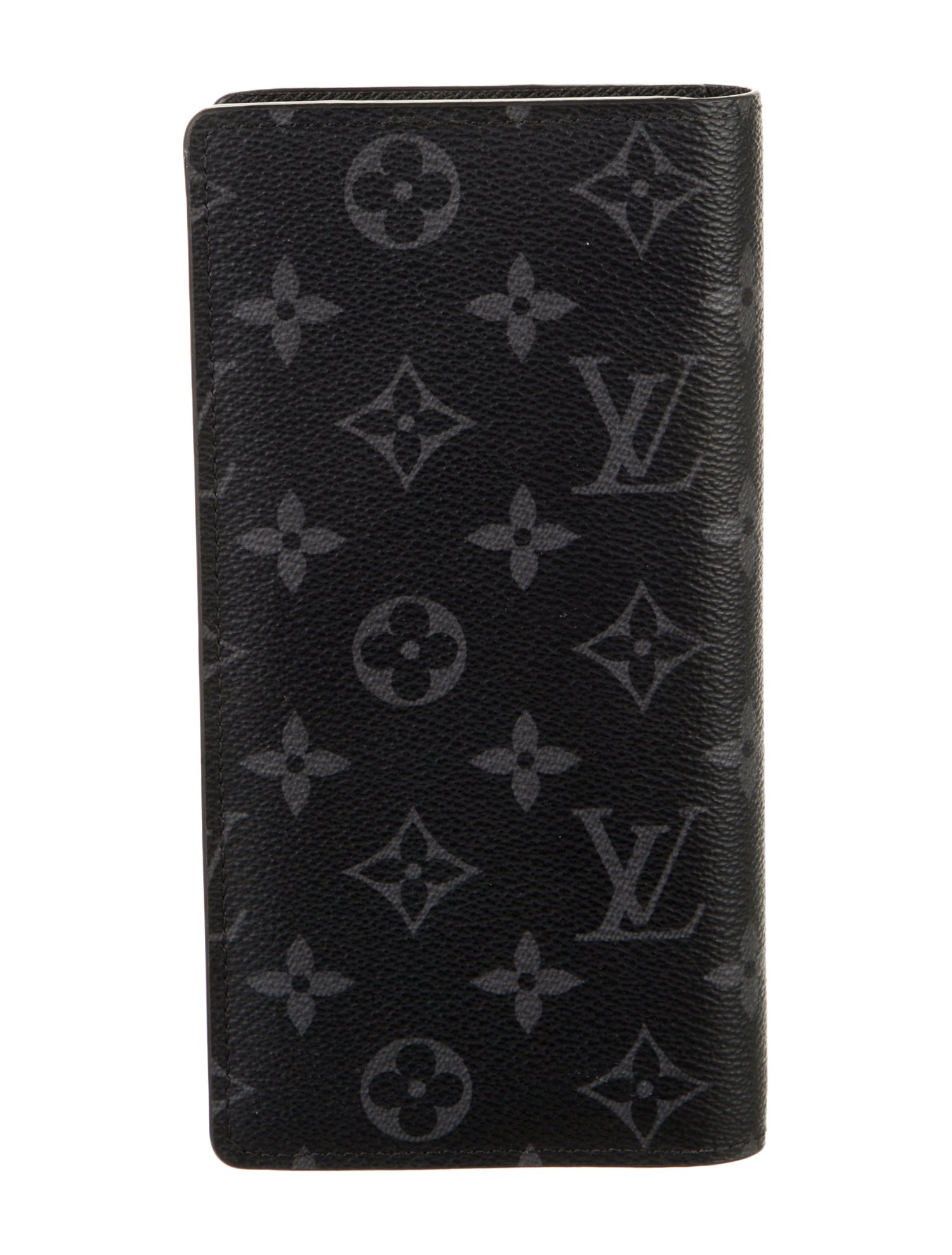 Louis Vuitton Monogram Eclipse Coated Canvas Brazza Wallet - Wallets ...
