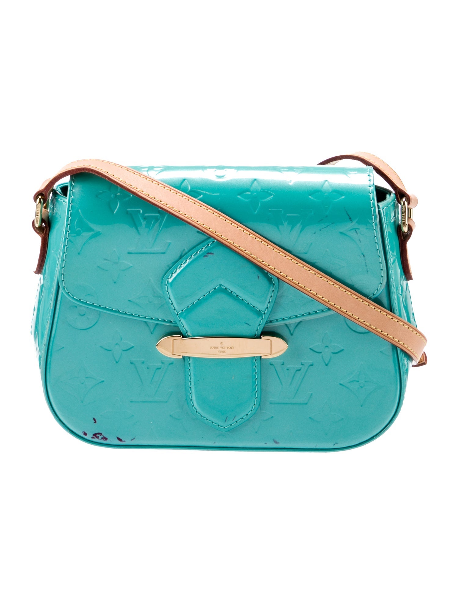 Louis Vuitton Monogram Vernis Bellflower PM - Blue Crossbody Bags ...