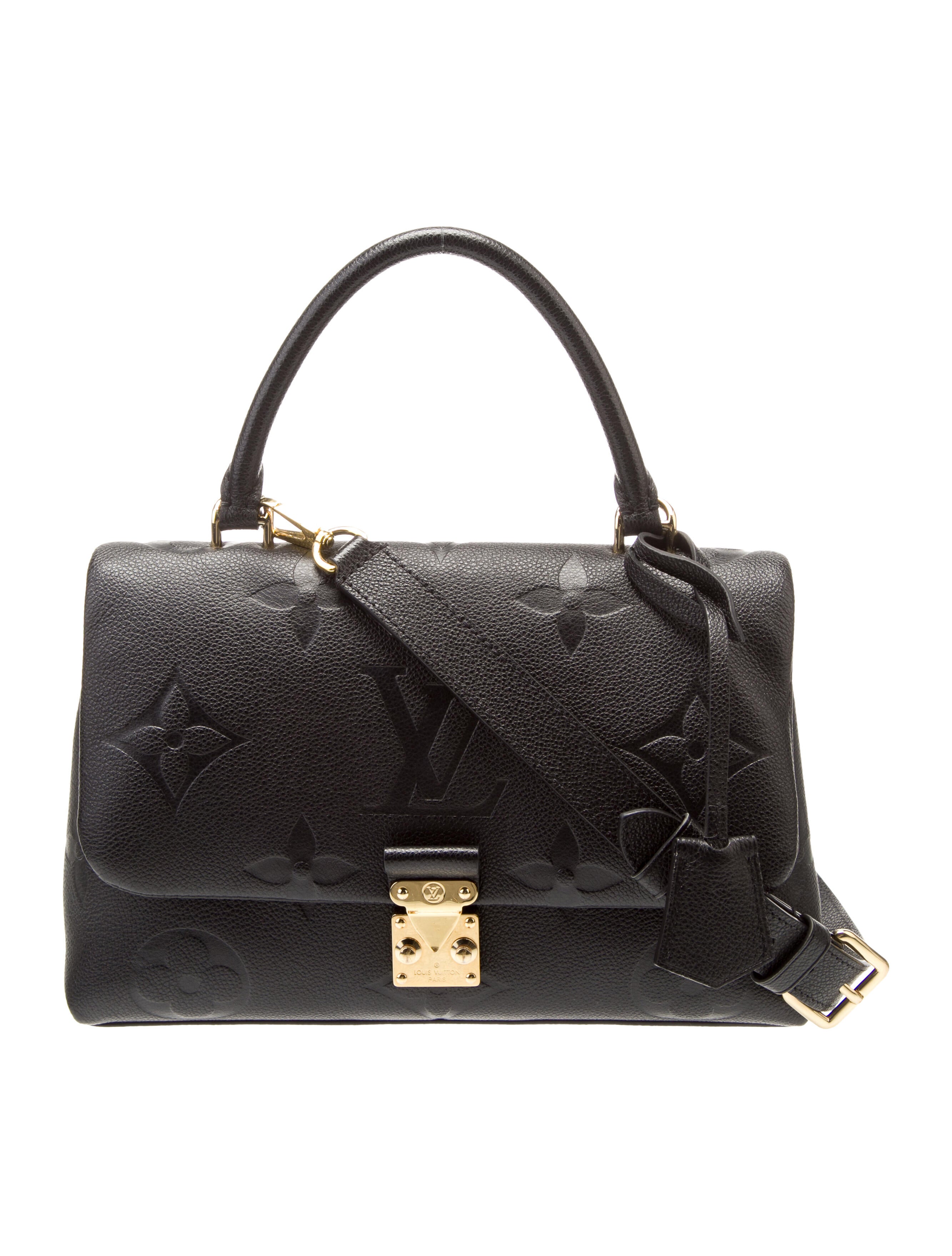 Louis Vuitton Monogram Giant Empreinte Madeleine BB - Black Handle Bags ...