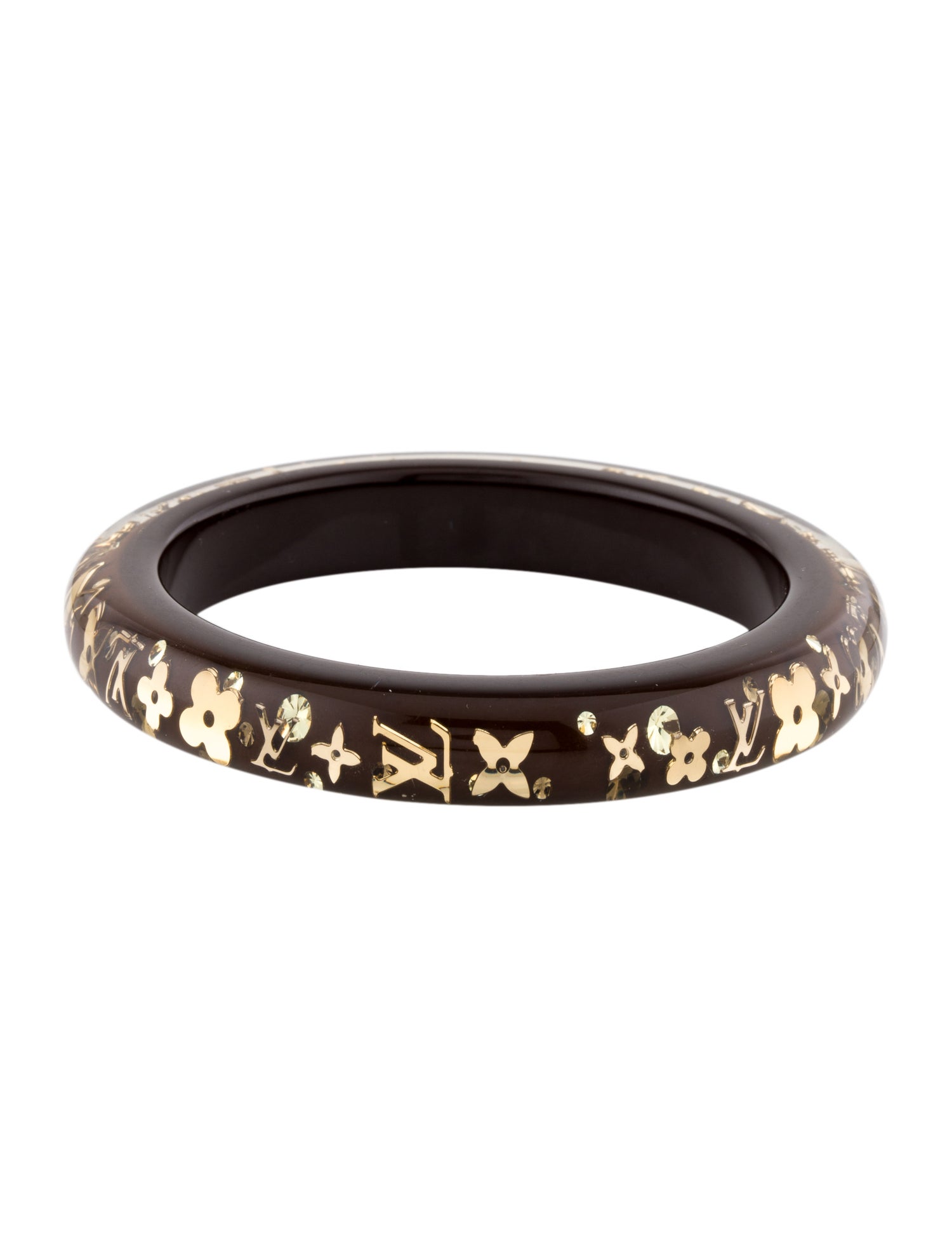 Chanel Textured Logo Bangle - Gold-Plated Bangle, Bracelets - CHA910753 ...