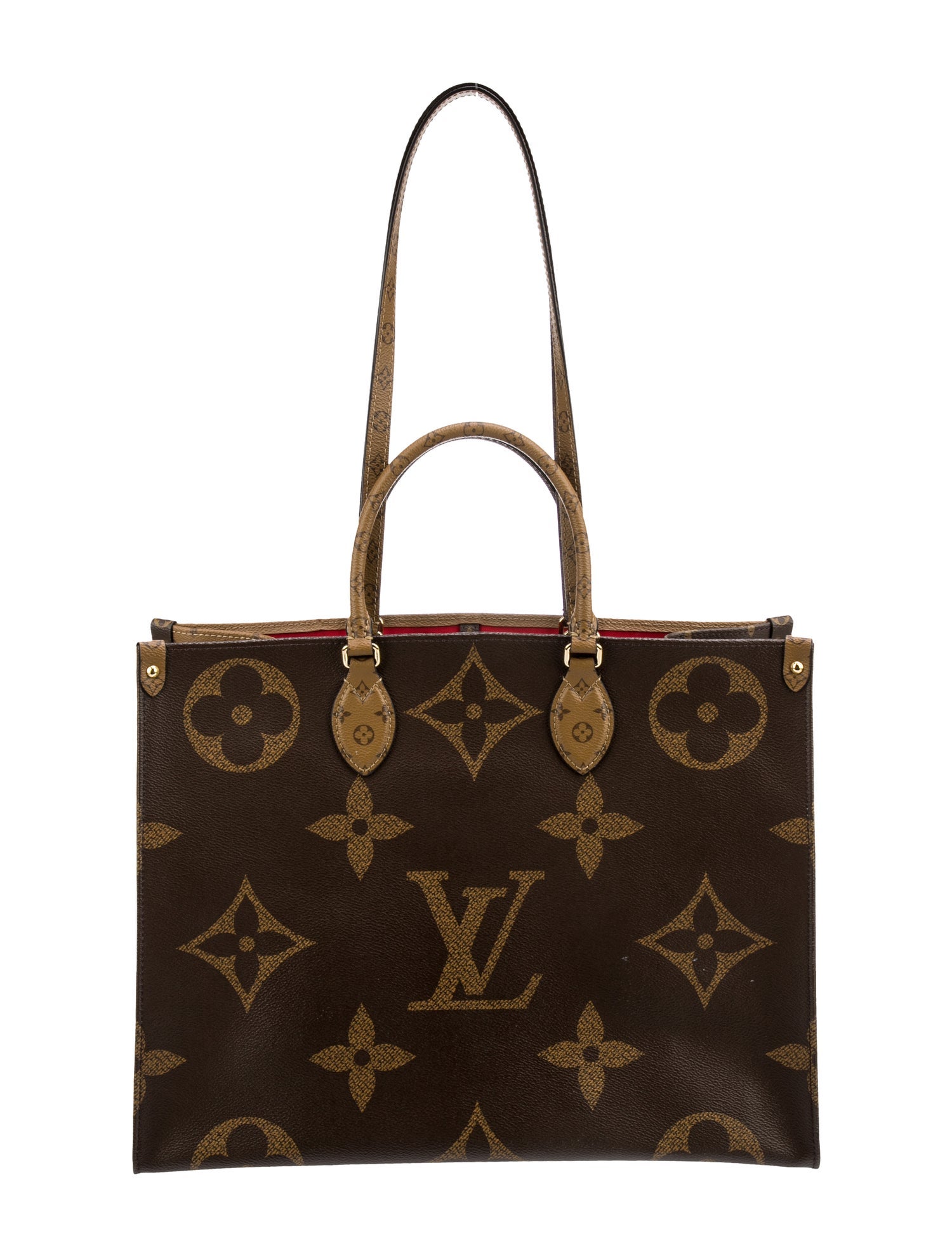 Louis Vuitton Monogram Giant Reverse OnTheGo GM - Brown Totes, Handbags ...