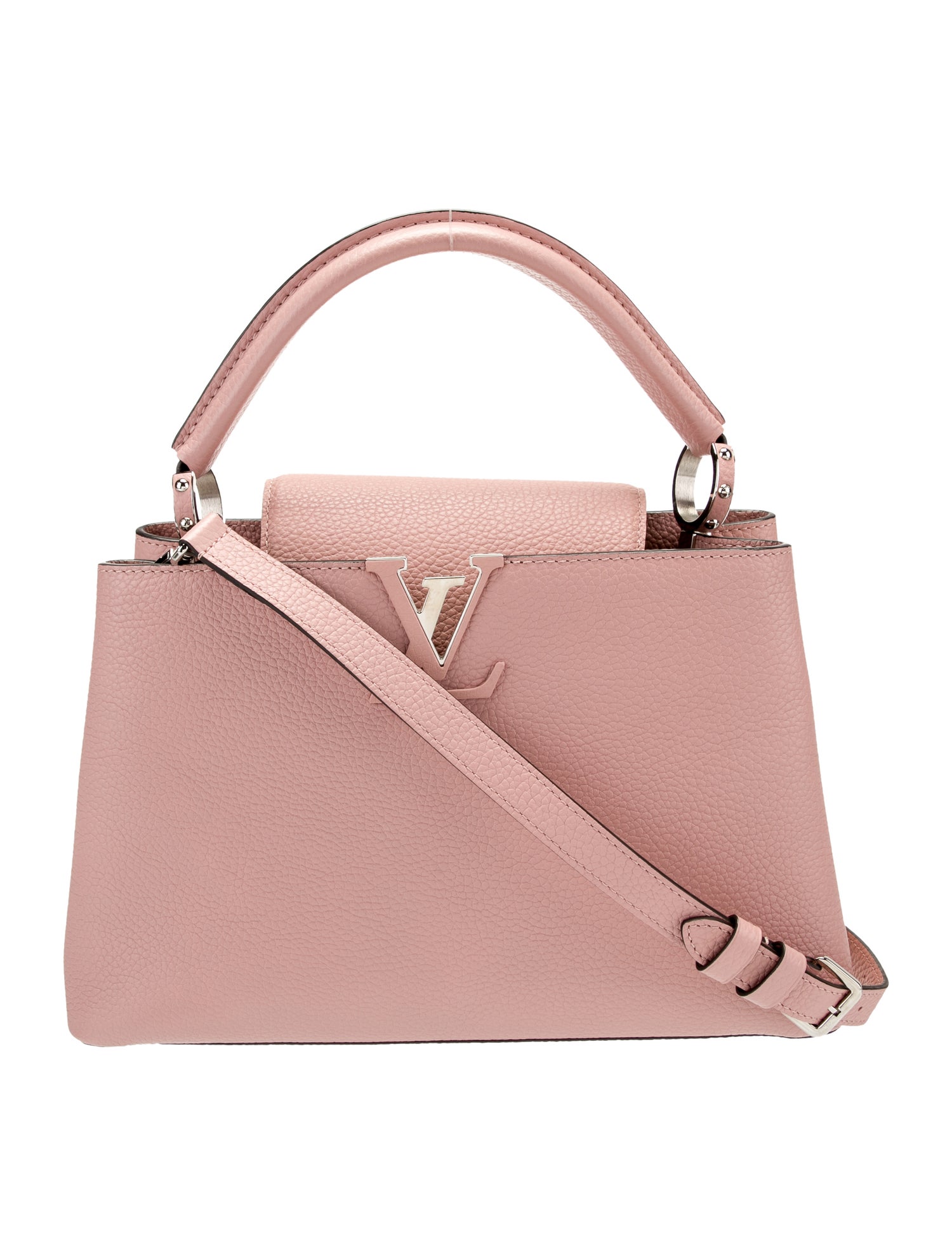 Louis Vuitton Python-Trimmed Taurillon Capucines PM - Neutrals Handle ...