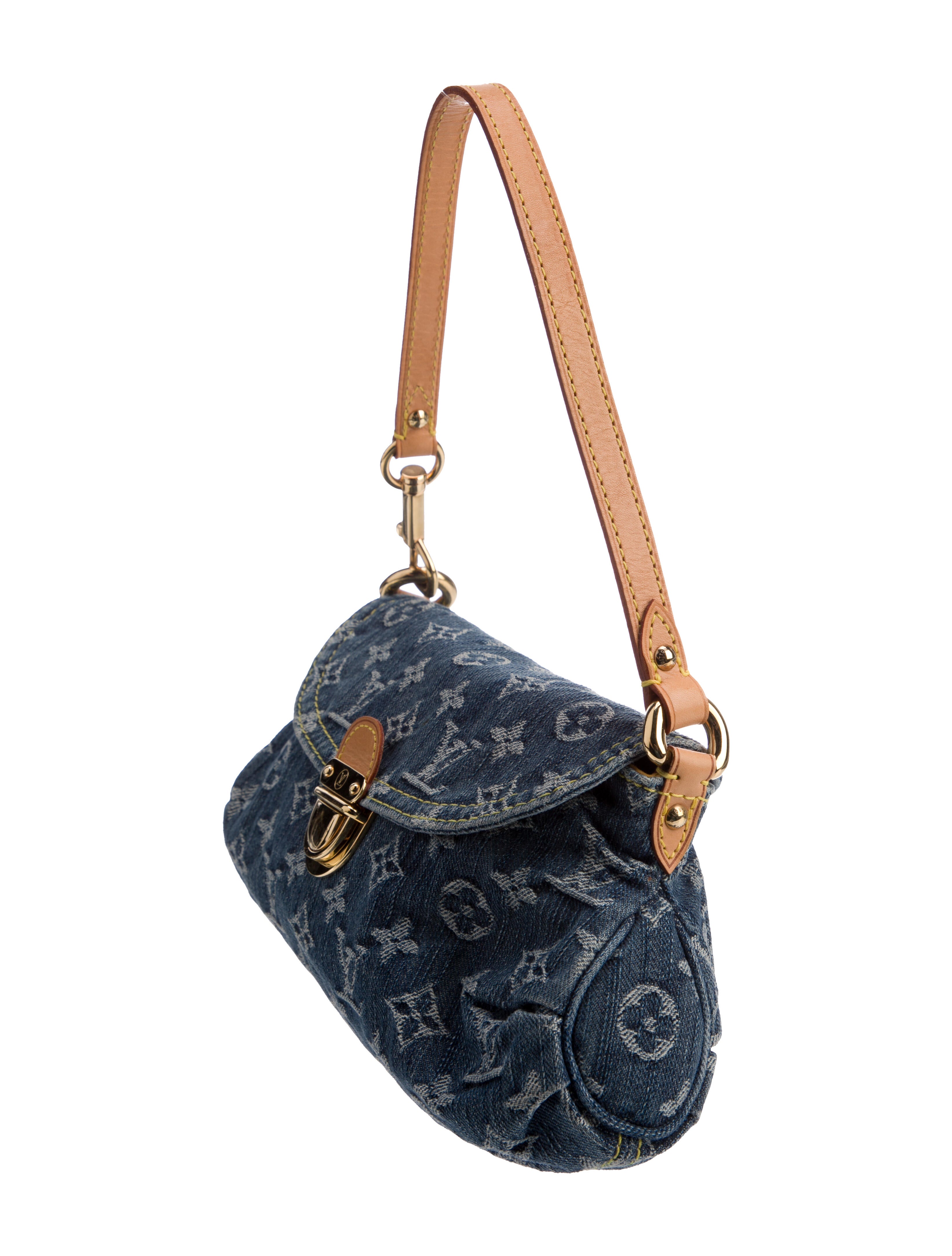 Louis Vuitton Monogram Denim Mini Pleaty - Blue Shoulder Bags, Handbags ...