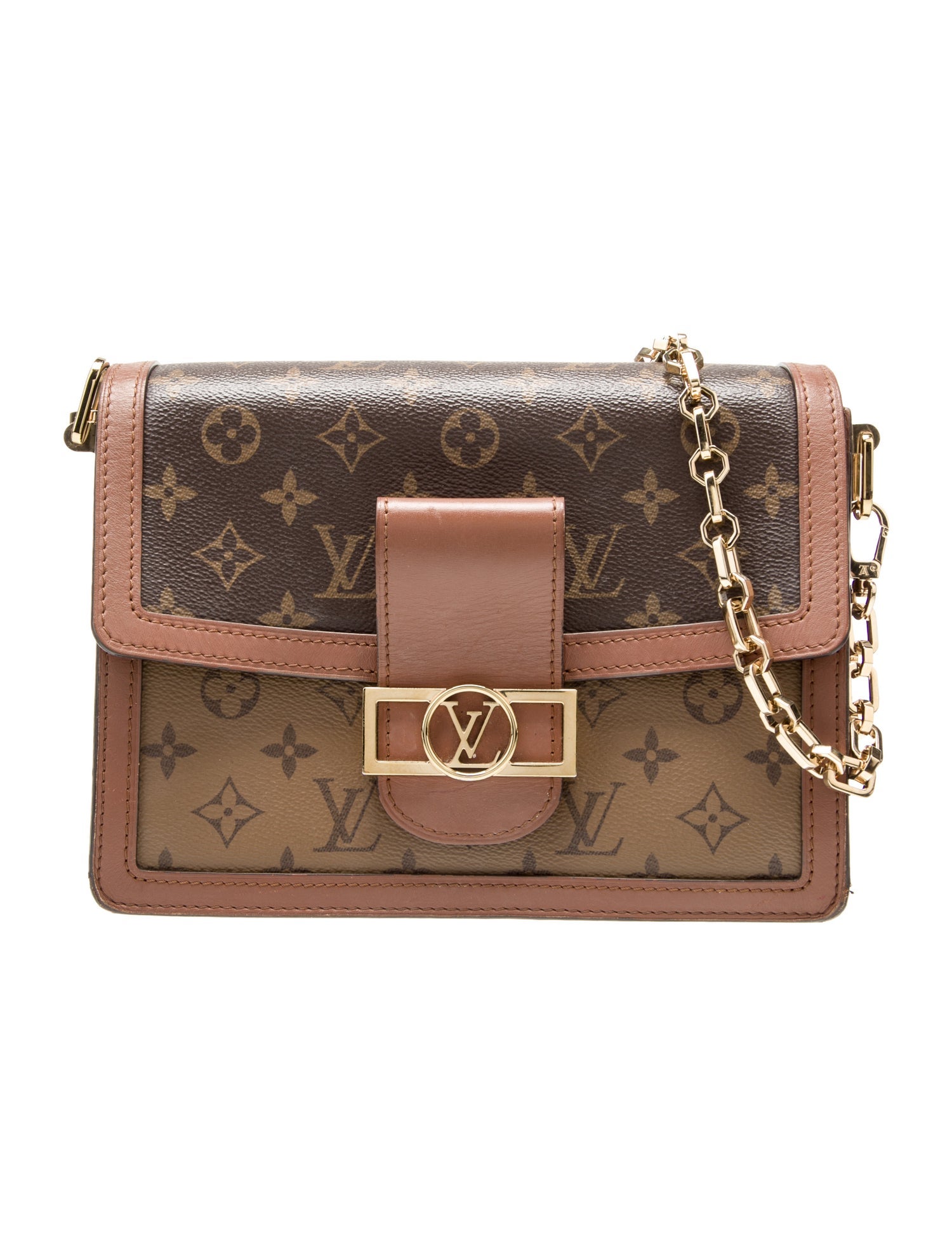 Louis Vuitton Monogram Reverse Dauphine MM - Brown Shoulder Bags ...