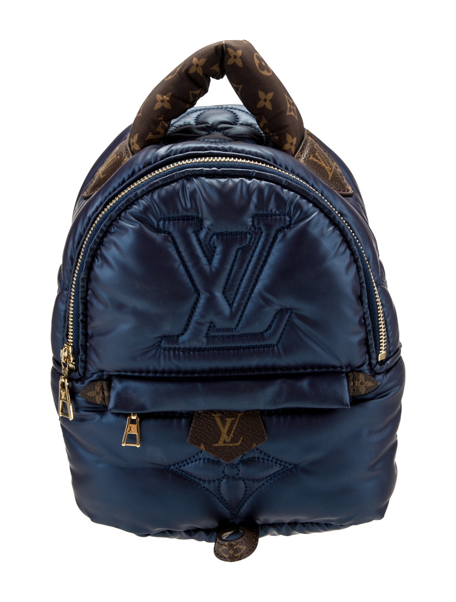 Louis Vuitton Puffer Mini Palm Spring Backpack - Blue Mini Bags ...
