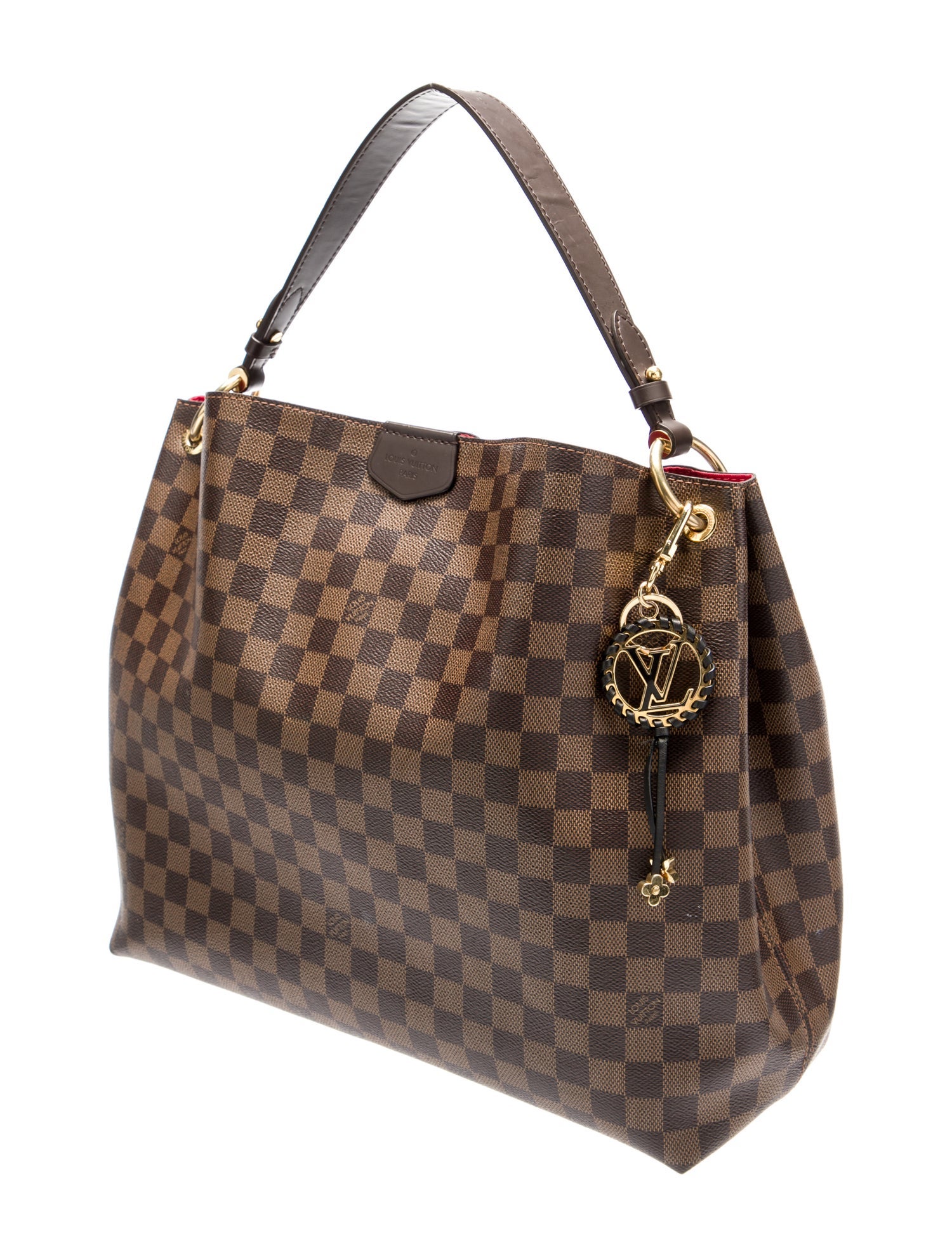 Louis Vuitton Damier Ebene Graceful PM - Brown Hobos, Handbags ...