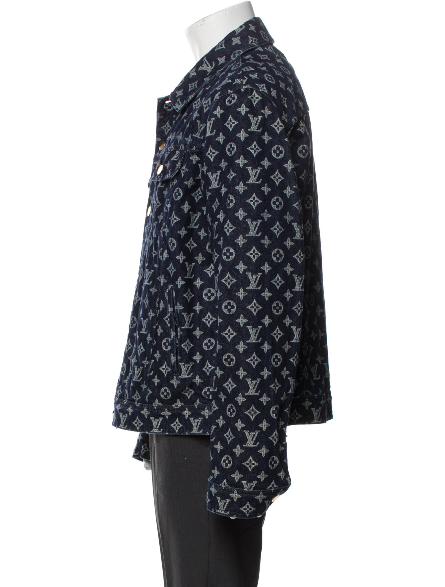 Louis Vuitton 2018 LV Monogram Trucker Jacket - Blue Outerwear ...