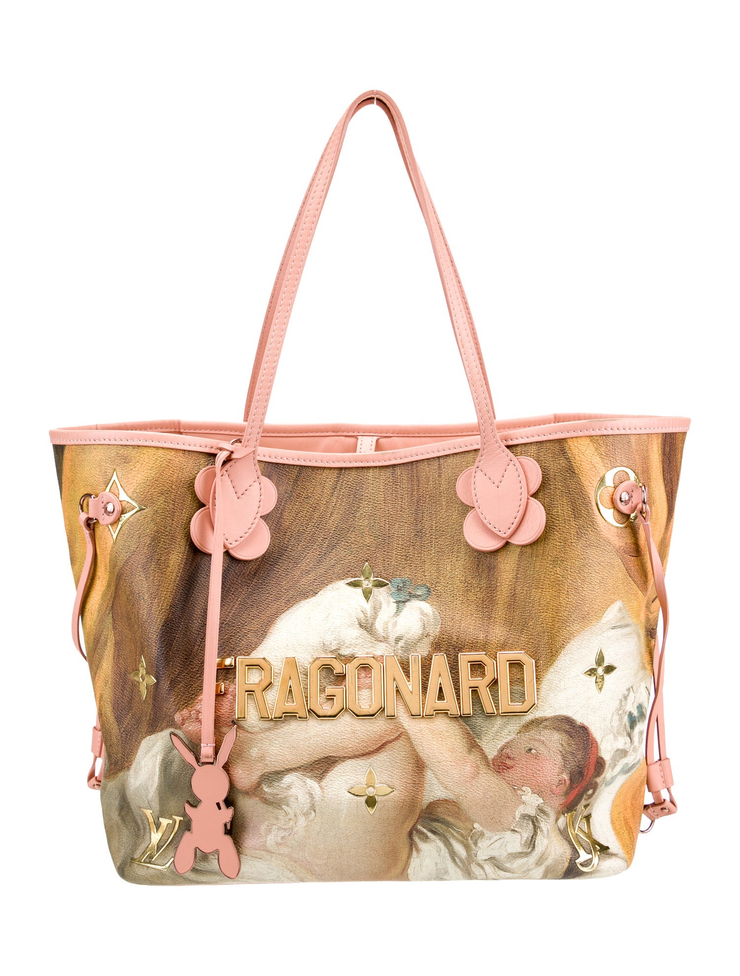 Louis Vuitton x Jeff Koons Masters Collection Neverfull MM Fragonard w ...