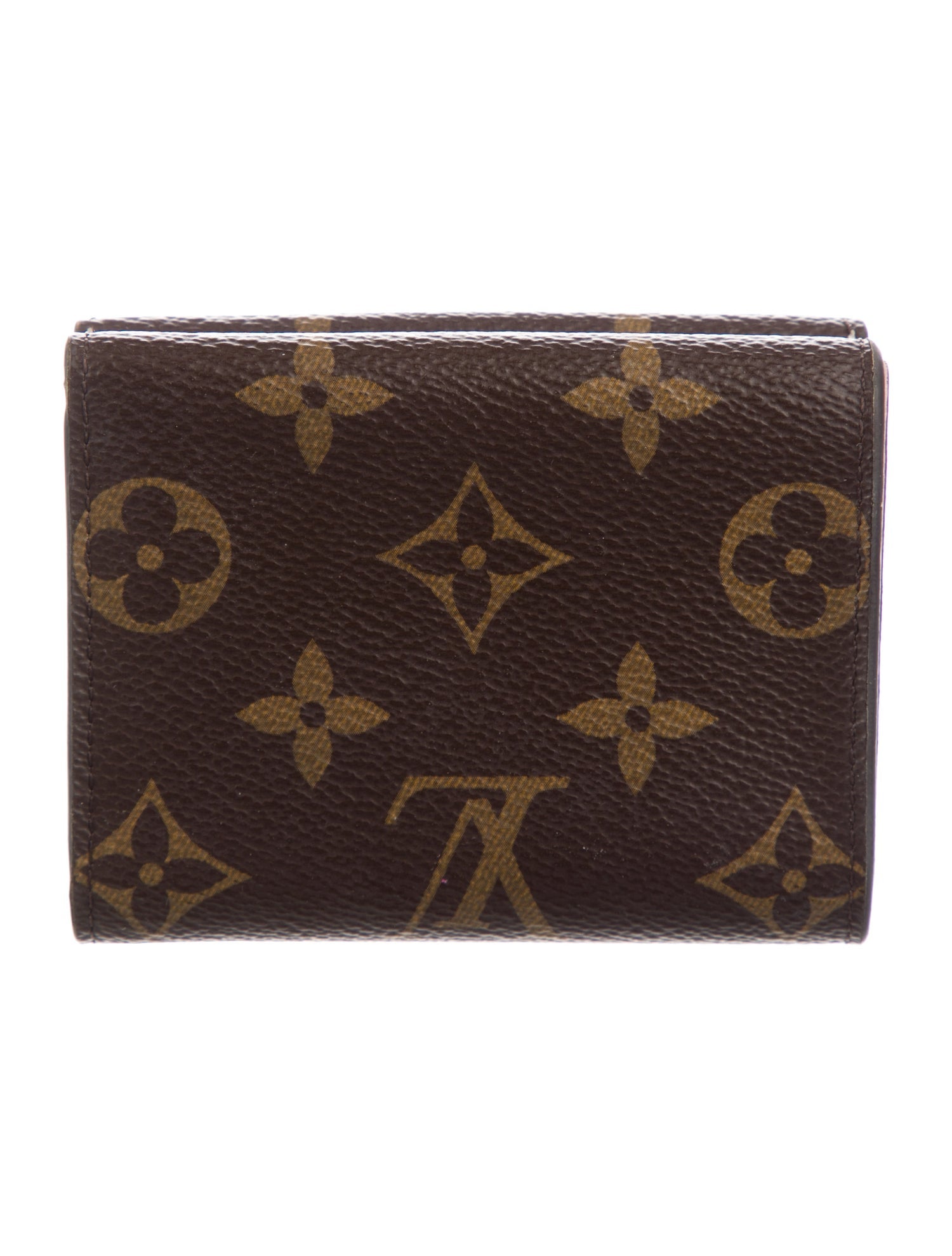 Louis Vuitton LV Monogram Coated Canvas Victorine Wallet - Brown ...