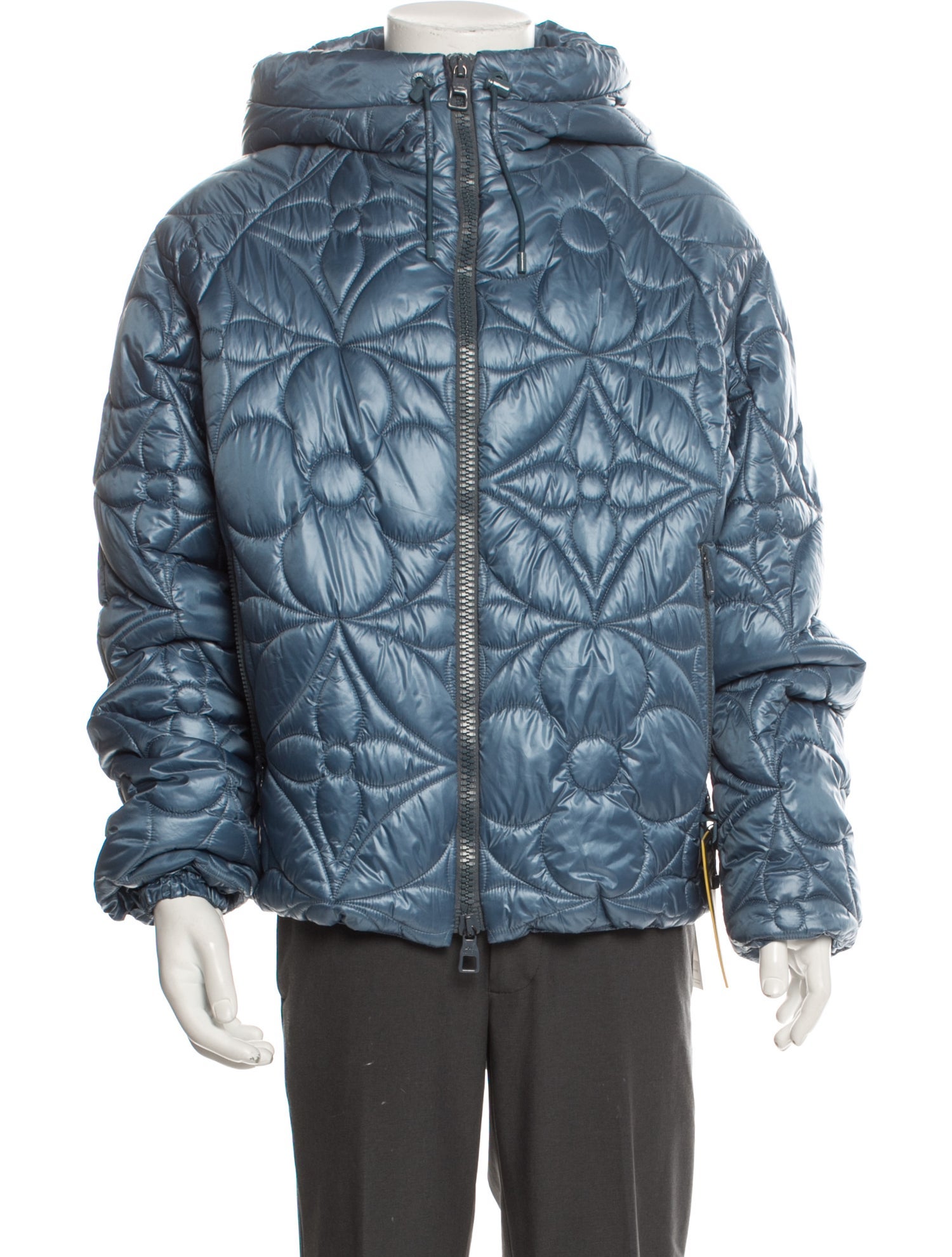 Louis Vuitton 2022 LV Monogram Puffer Coat w/ Tags - Blue Outerwear ...