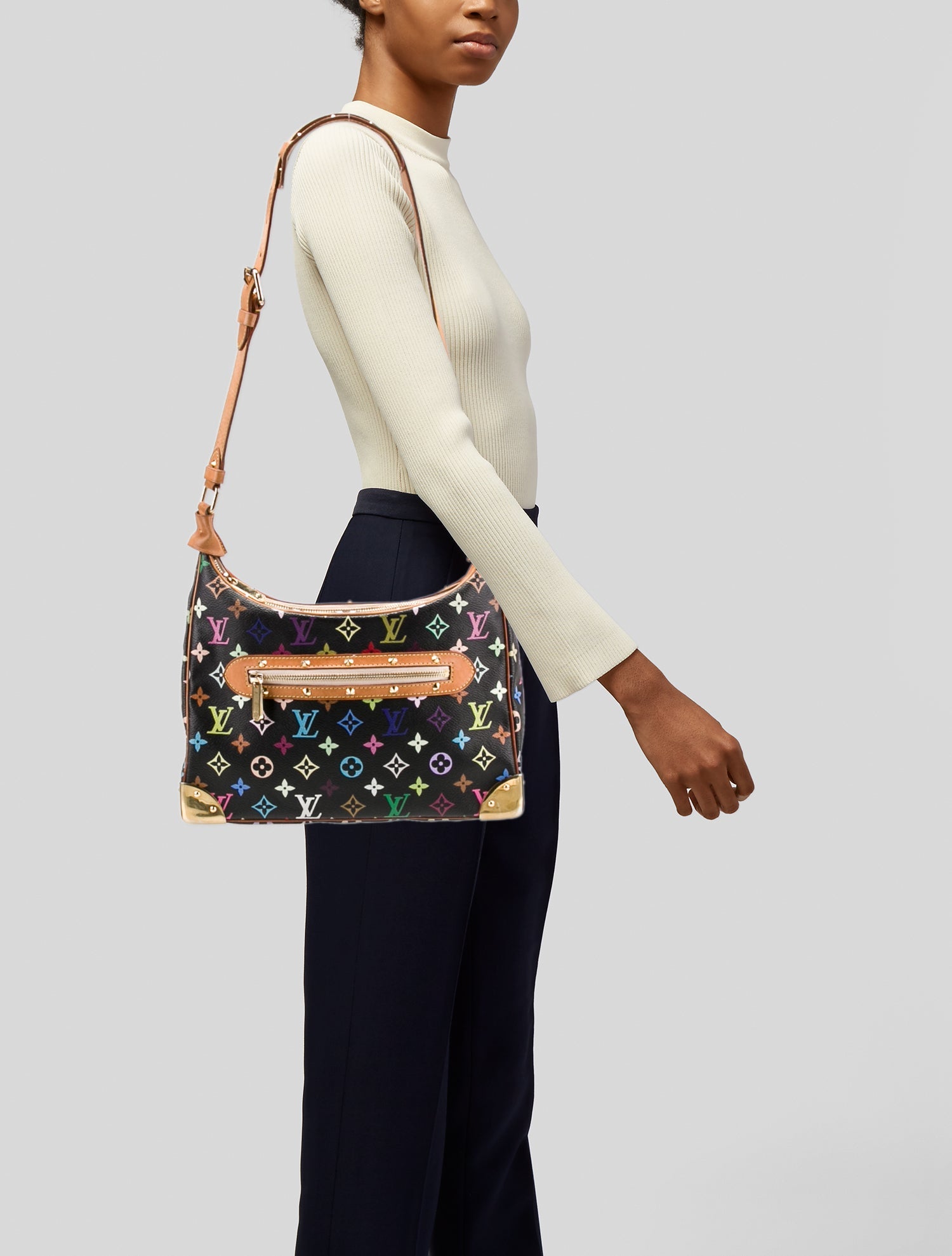 Louis Vuitton Multicolor Monogram Boulogne - Black Shoulder Bags ...
