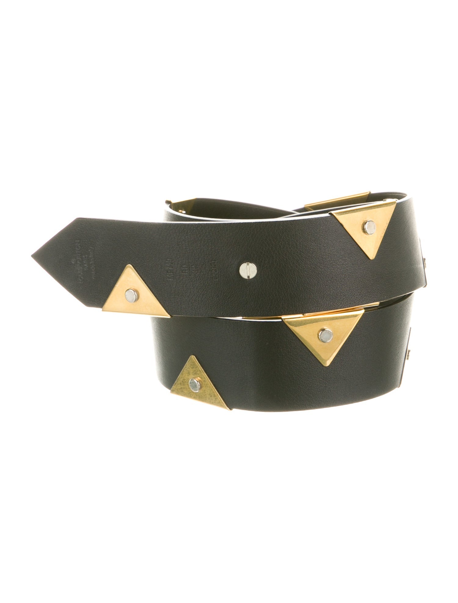 Louis Vuitton 2014 Tie The Knot Triangles Waist Belt - Black Belts ...