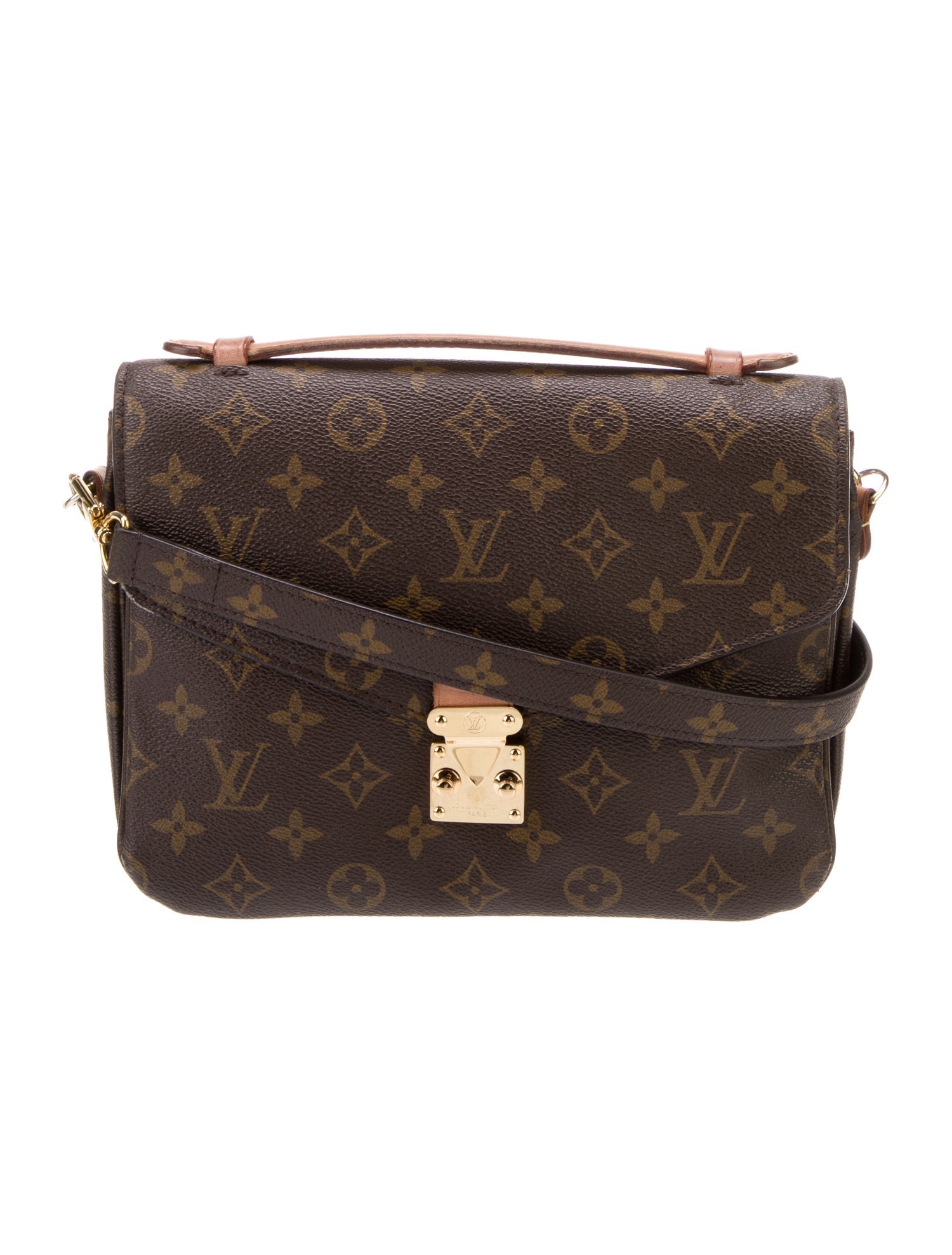 Louis Vuitton Reverse Monogram Pochette Metis - Brown Handle Bags ...