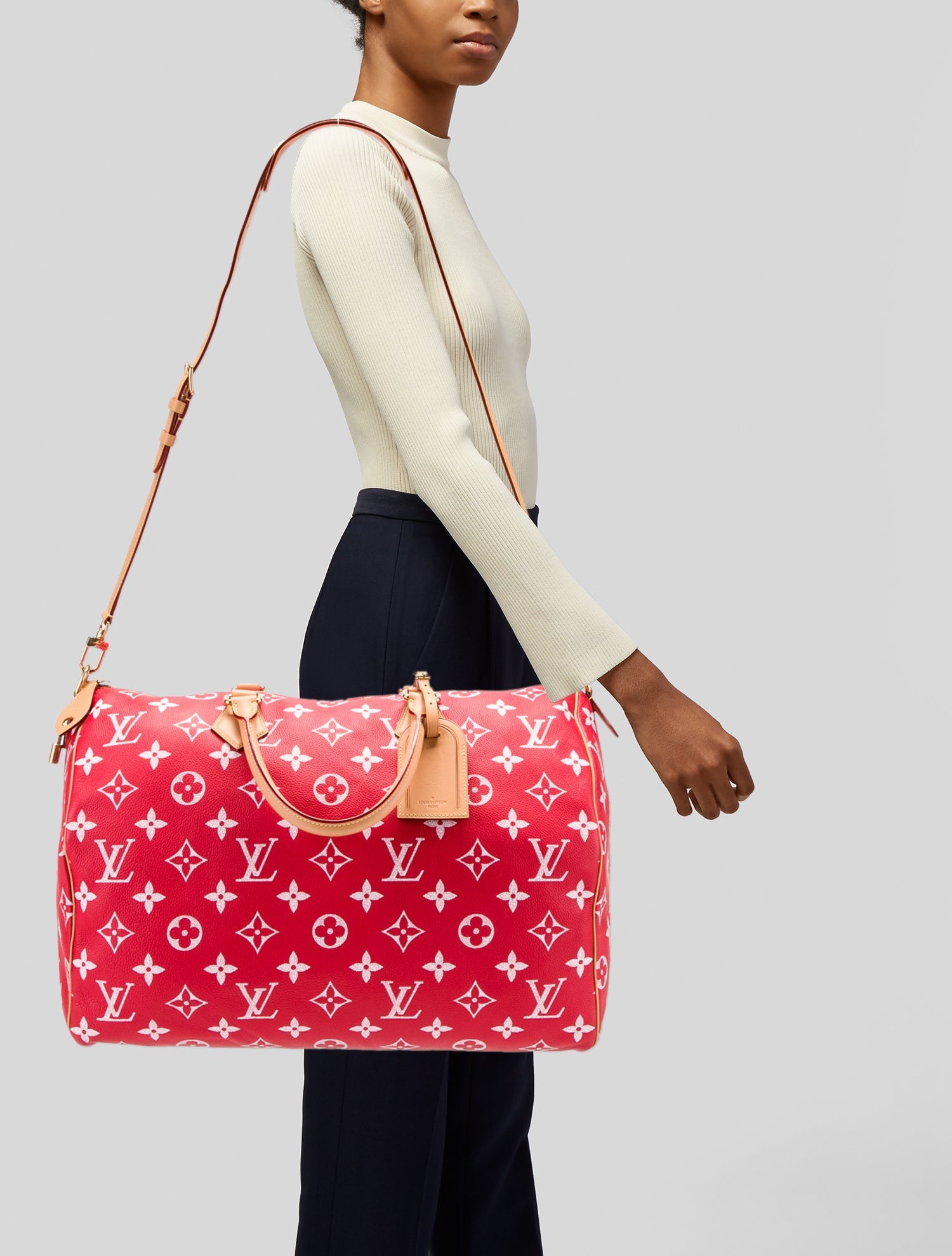 Louis Vuitton 2024 Speedy P9 Bandoulière 50 - Red Weekenders, Bags - LOU919088 | The RealReal