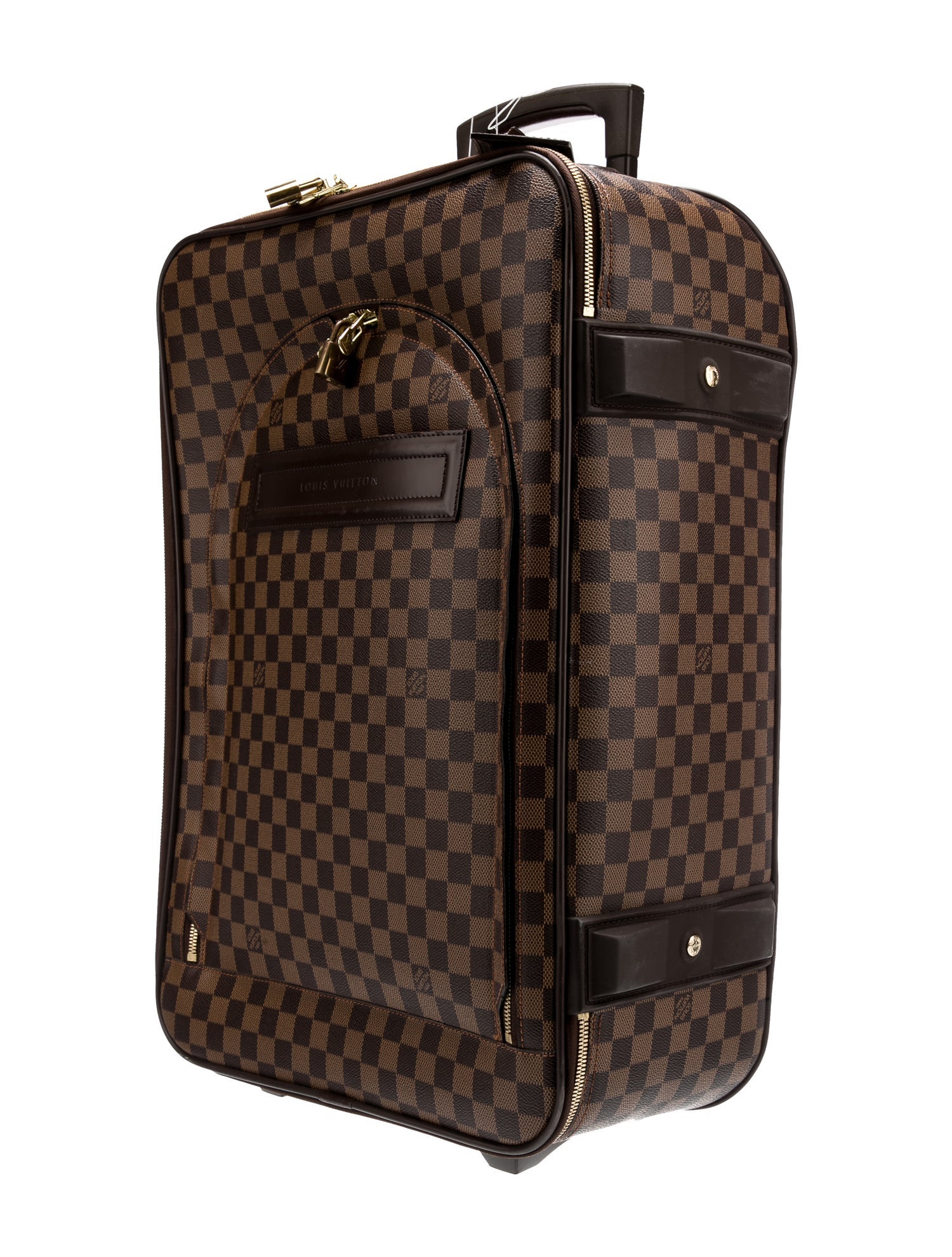 Louis Vuitton Damier Ebene Pegase 55 Business Suitcase - Brown Luggage ...