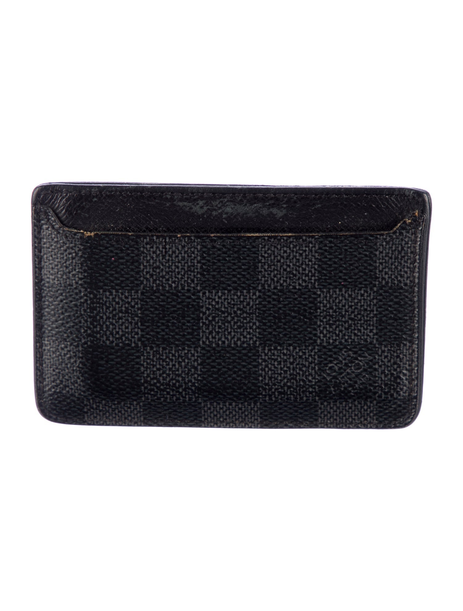 Louis Vuitton 2017 Damier Graphite Pattern Multiple Wallet - Black ...