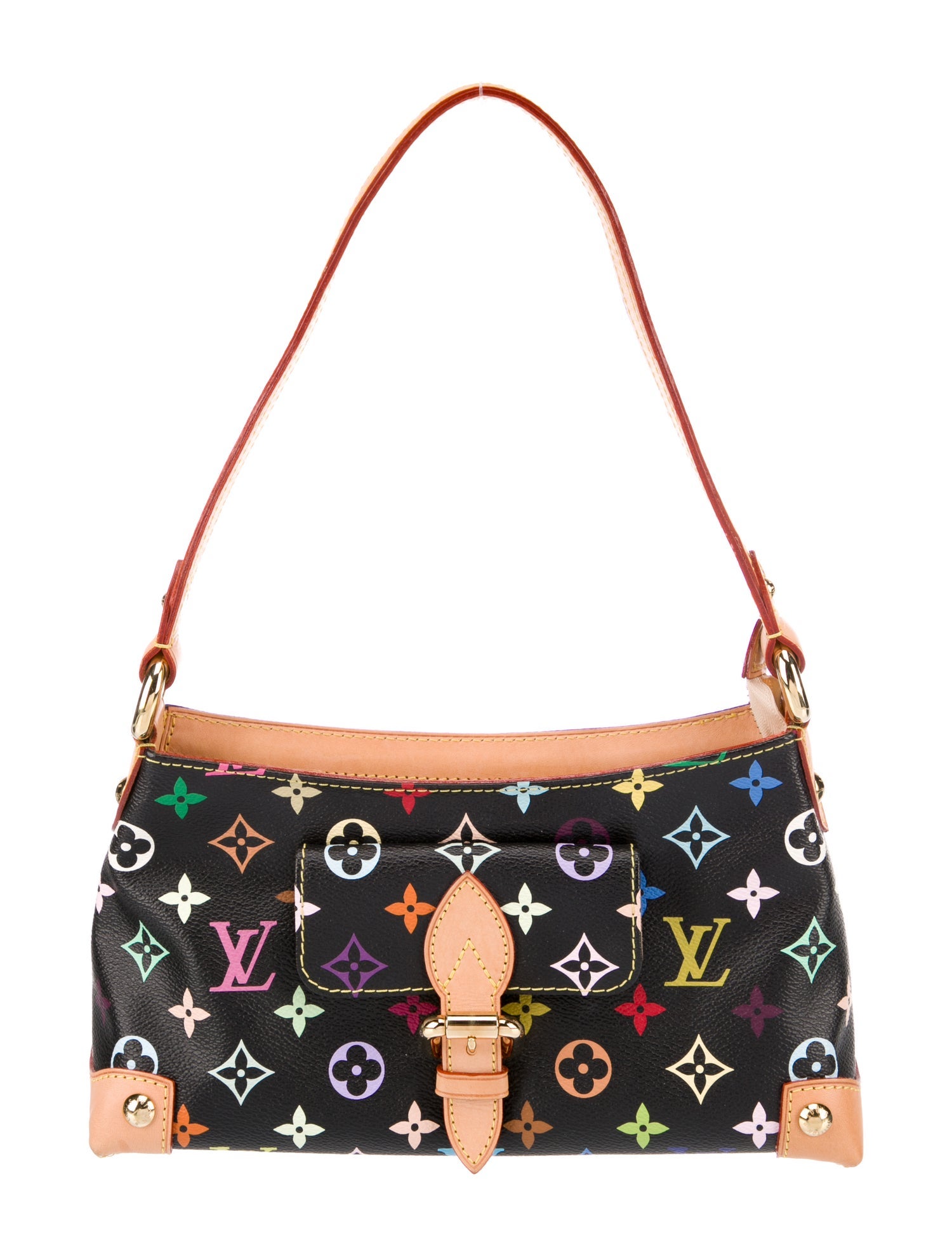 Louis Vuitton Monogram Multicolore Elize - Black Shoulder Bags ...