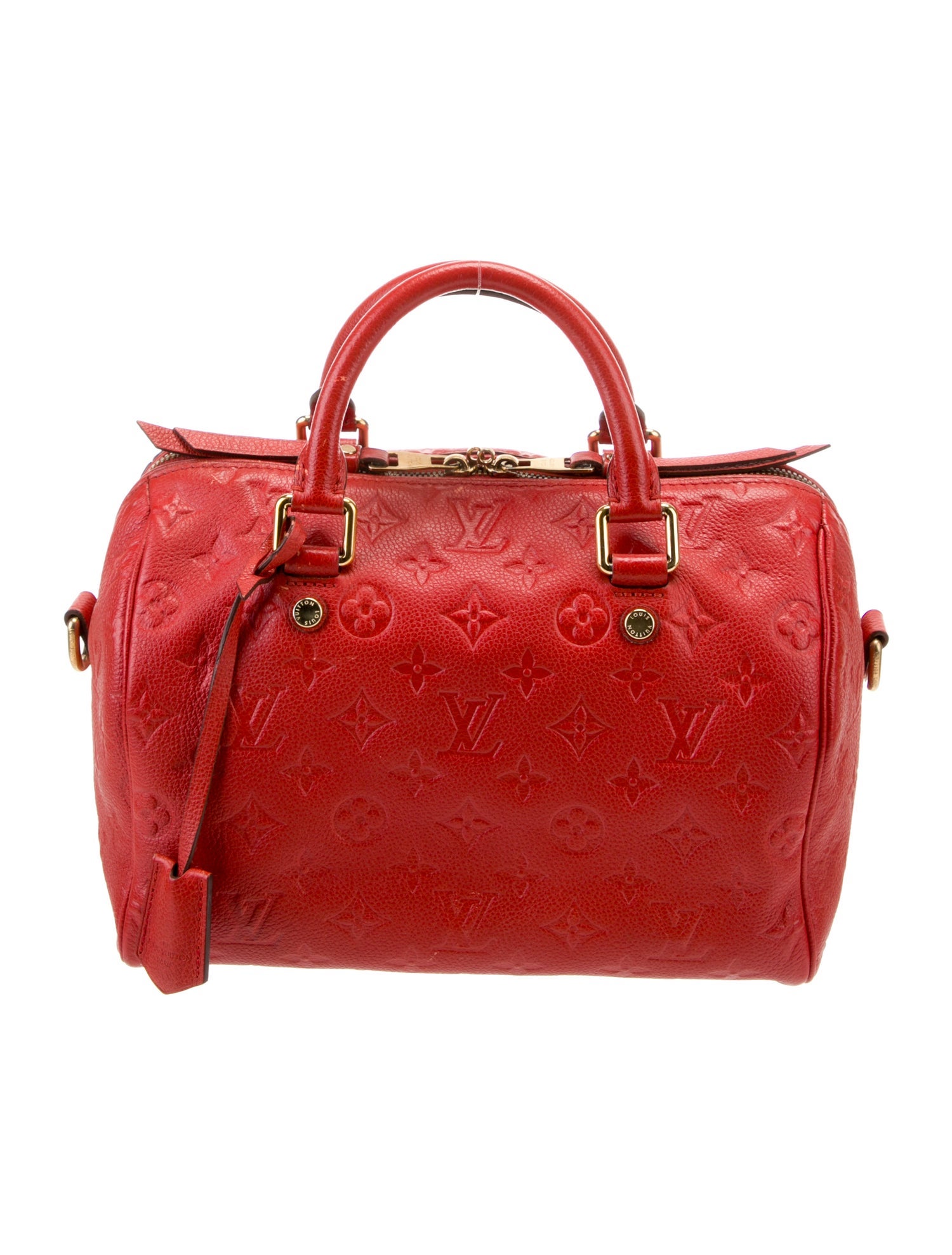 Louis Vuitton Empreinte Leather Mazarine PM LV Monogram Top Handle Bag ...