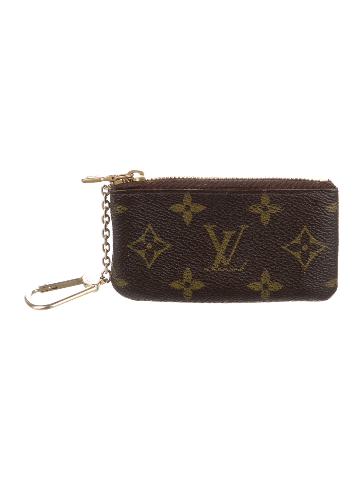 Louis Vuitton Vintage Monogram Key Pouch - Brown Keychains, Accessories ...