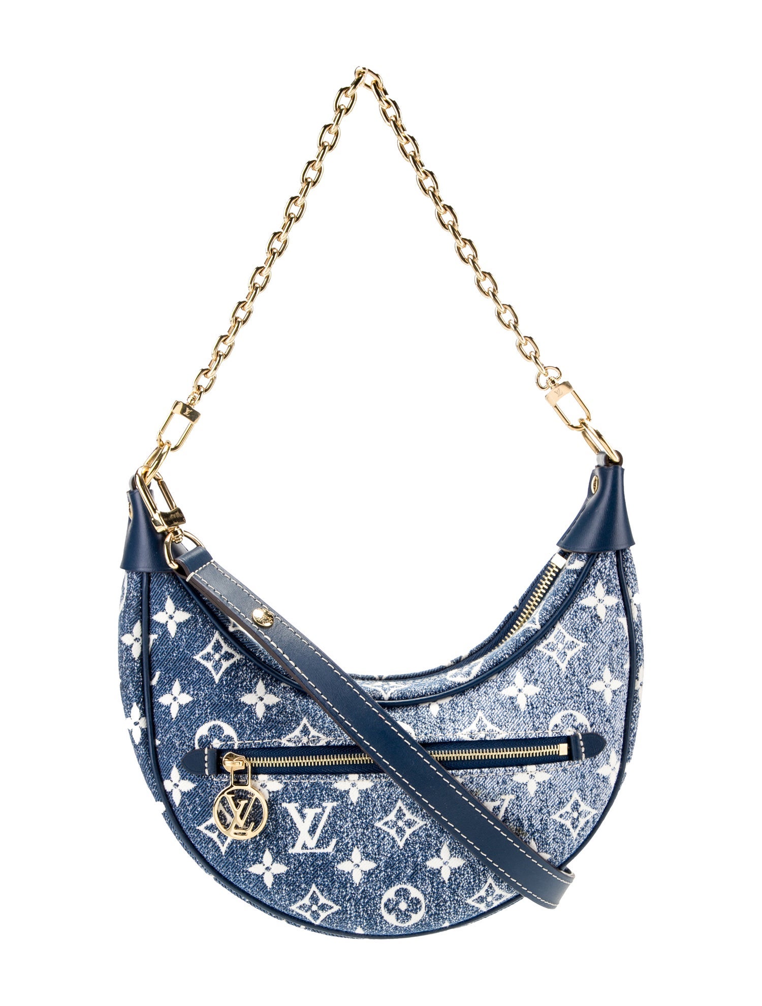 Louis Vuitton Monogram Denim Loop - Blue Shoulder Bags, Handbags ...