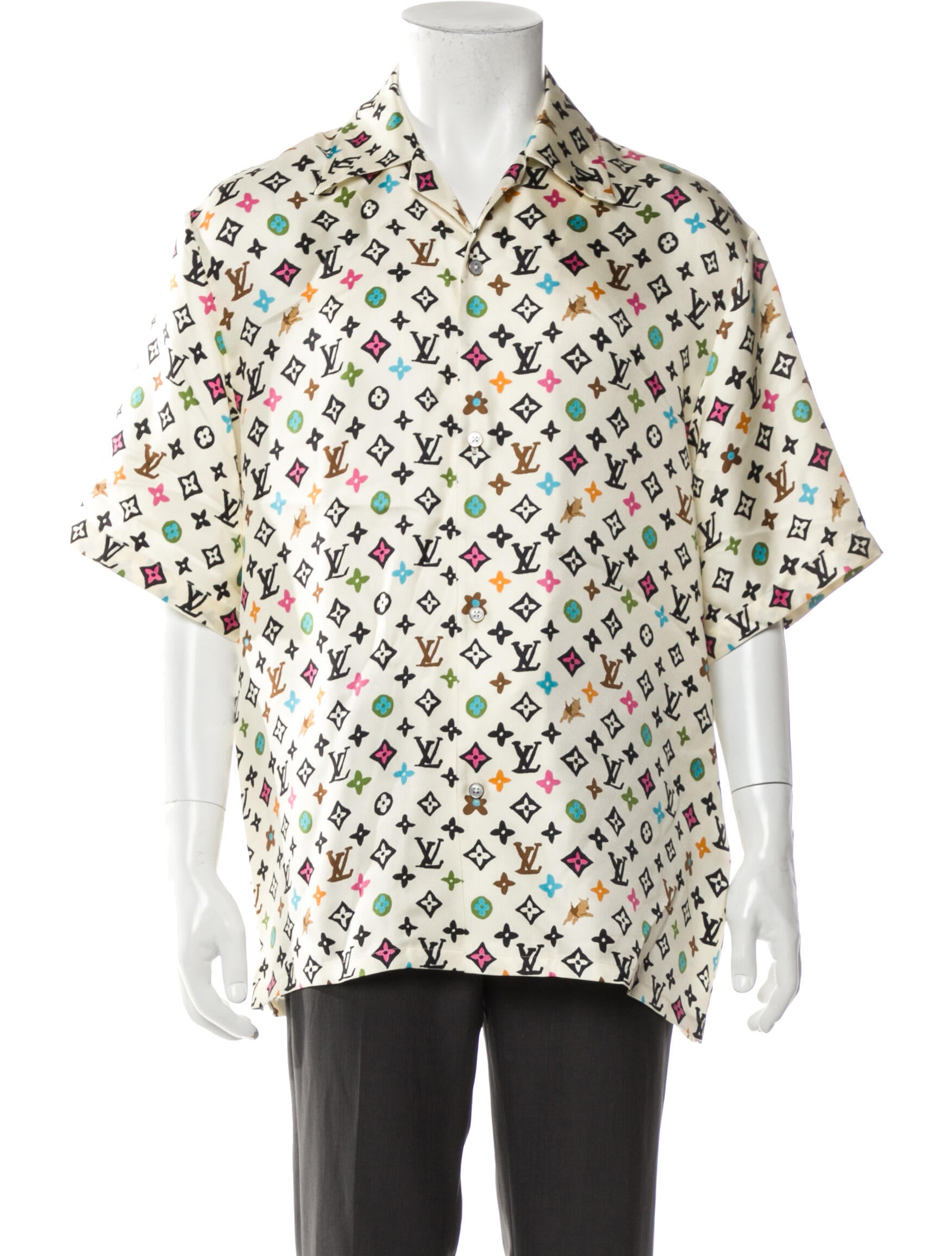 Louis Vuitton 2024 LV Monogram Polo Shirt - White T-Shirts, Clothing ...