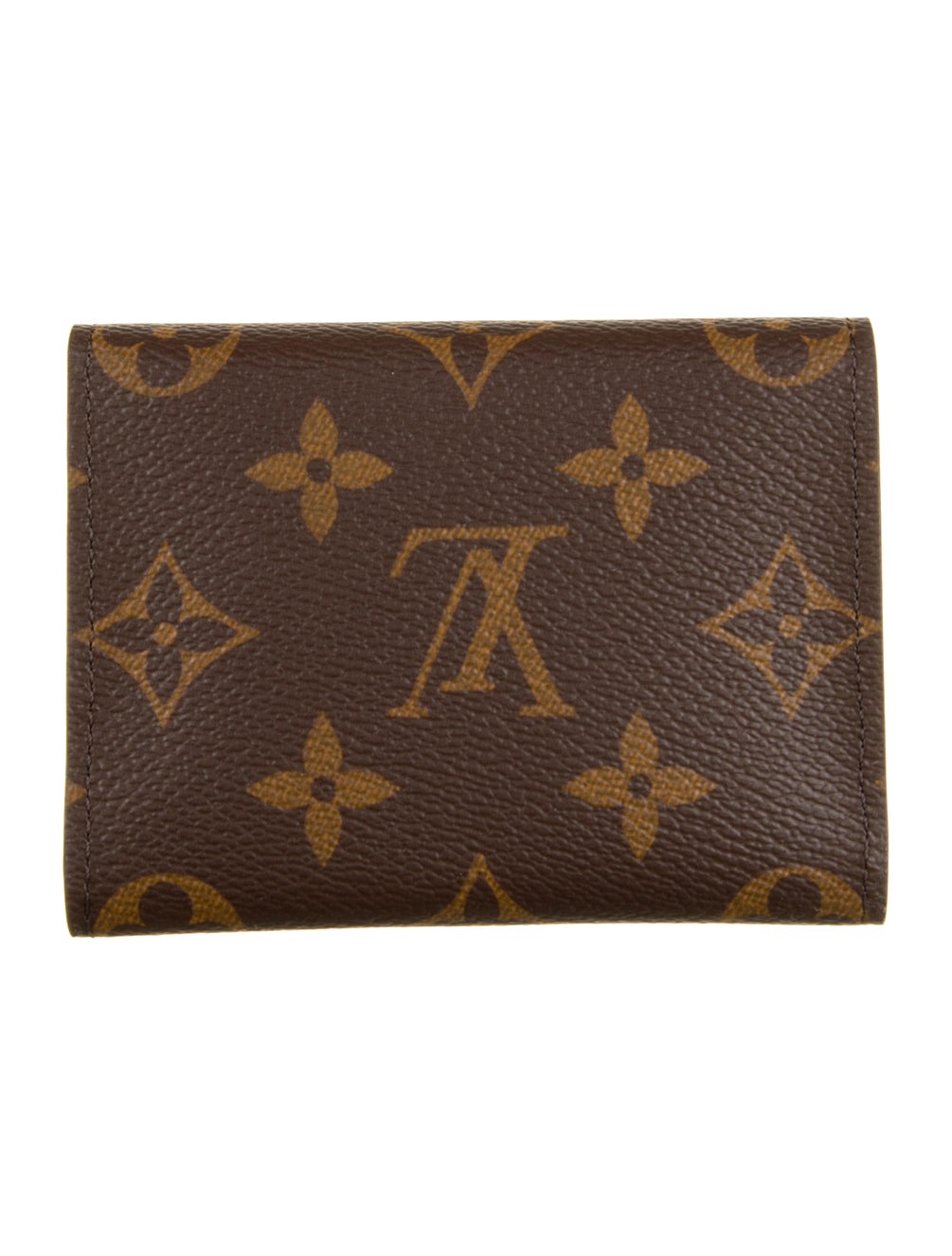 Louis Vuitton LV Monogram Coated Canvas Card Case w/ Tags - Brown ...