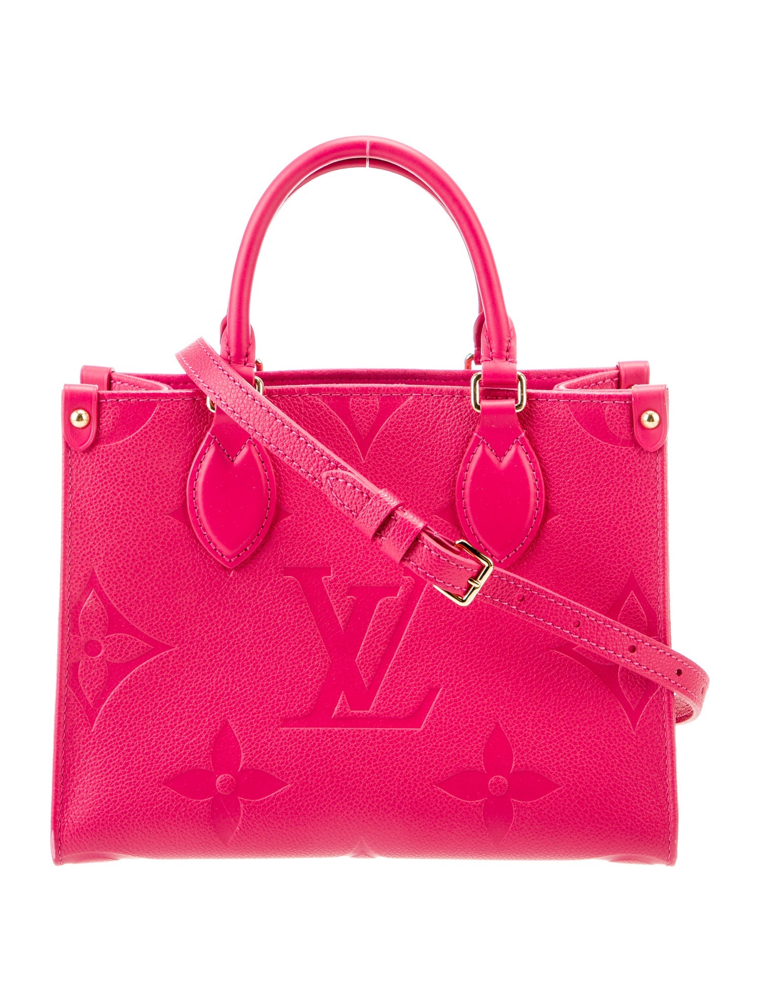 Louis Vuitton Empreinte Monogram Giant Onthego PM - Pink Handle Bags ...