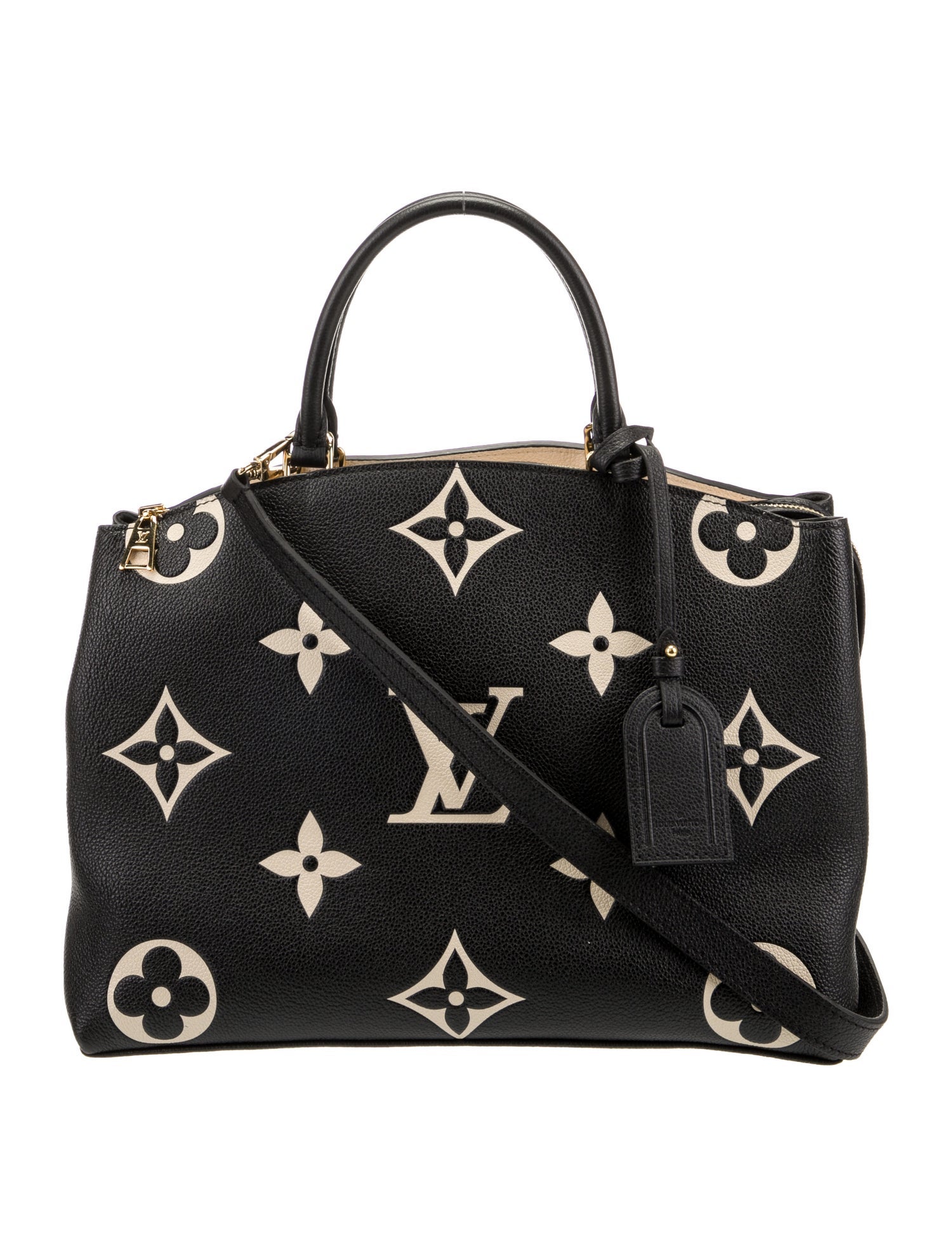 Louis Vuitton Bicolor Monogram Giant Empreinte OnTheGo PM - Black Totes ...