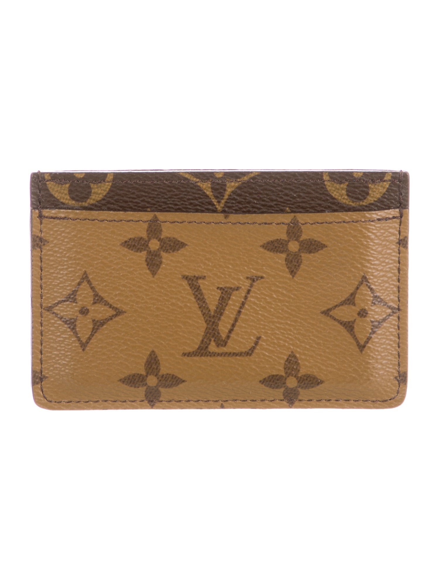 Louis Vuitton LV Monogram Coated Canvas Porte-Billets Carte Bleue ...