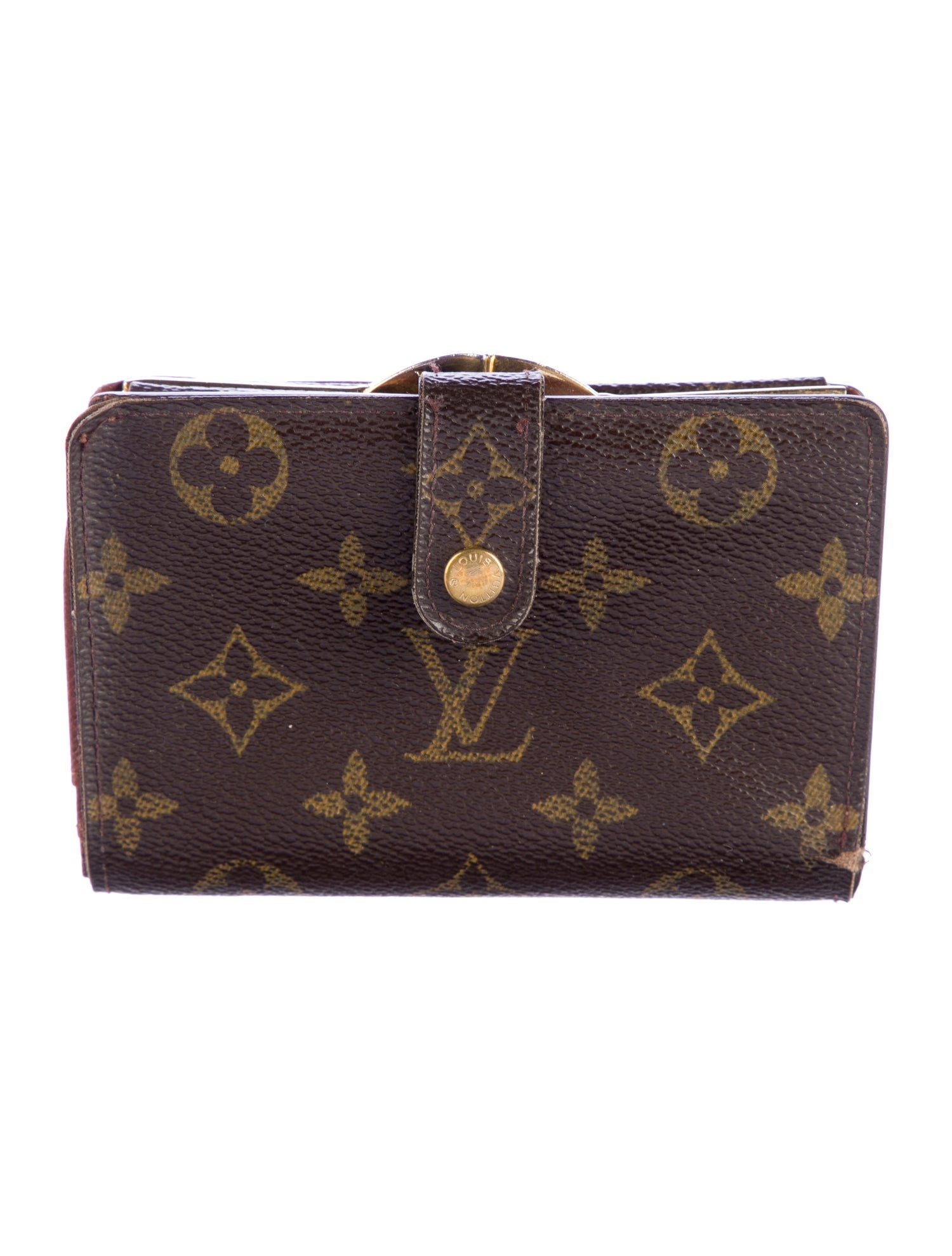 Louis Vuitton LV Monogram Coated Canvas Victorine Wallet - Brown ...