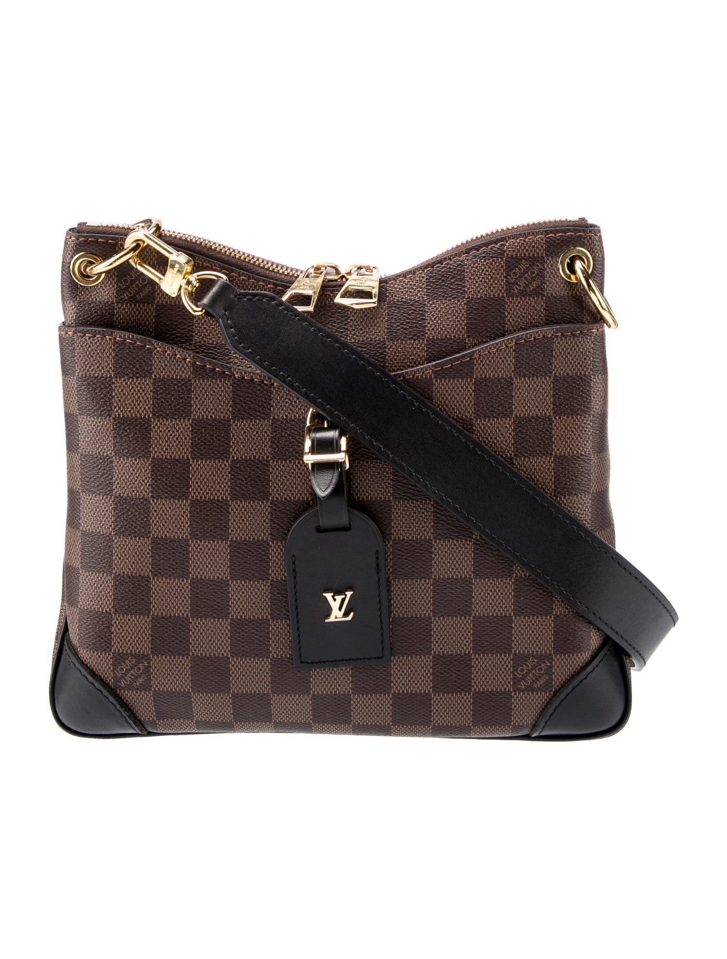 Louis Vuitton Damier Ebene Odeon Crossbody Bag - Brown Crossbody Bags ...