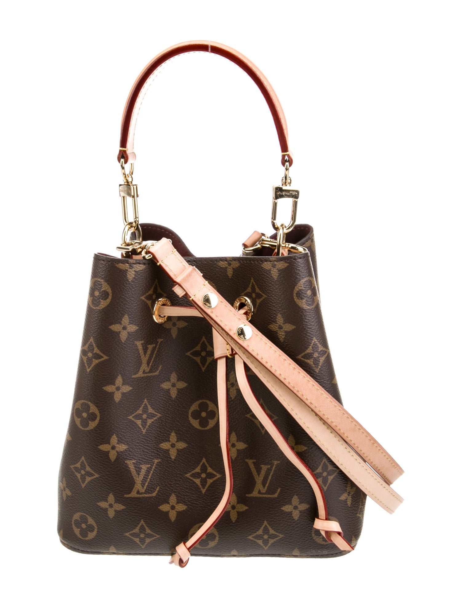 Louis Vuitton Bicolor Monogram Giant Empreinte NeoNoe MM - Black Bucket ...
