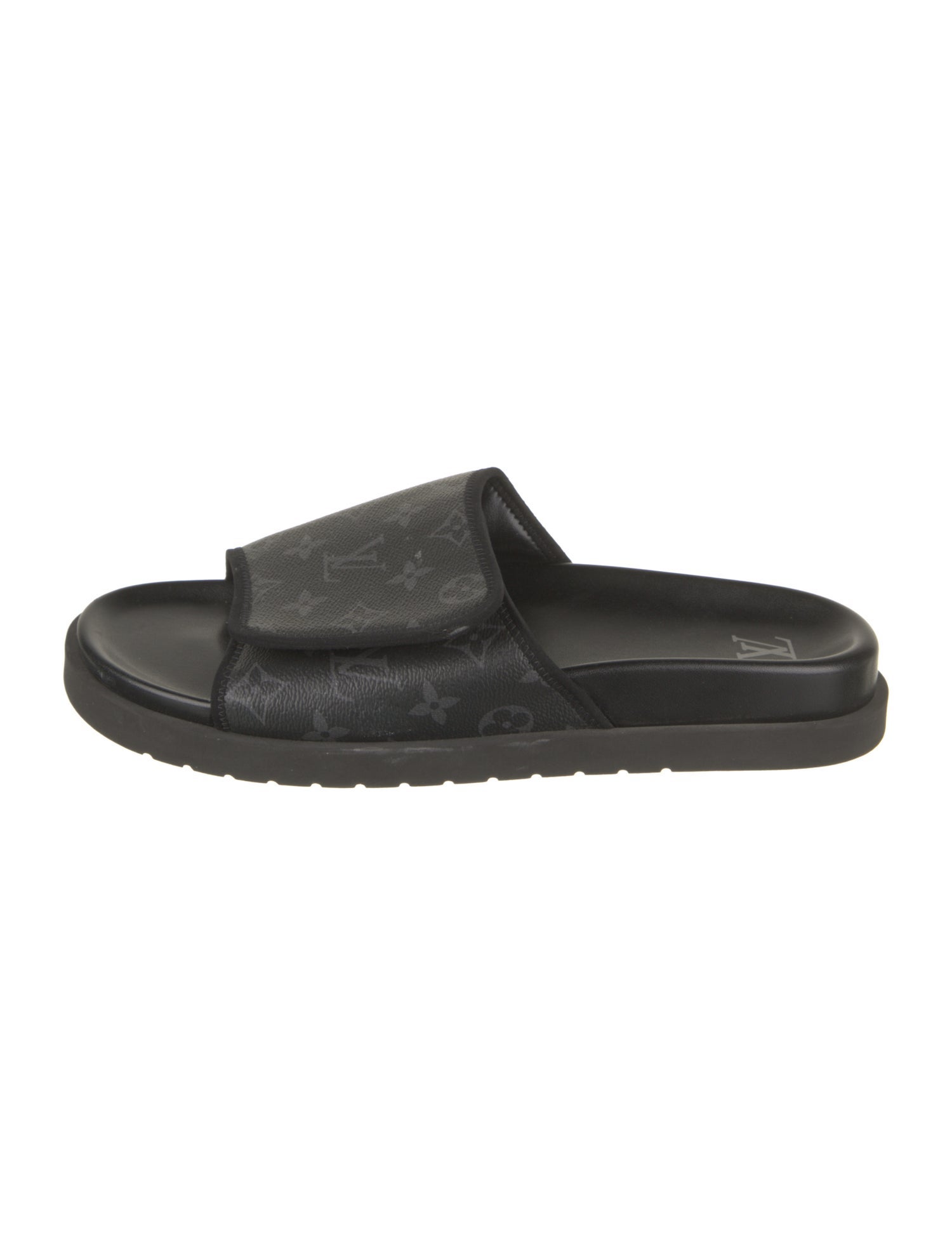 Louis Vuitton LV Monogram Slides - Black Sandals, Shoes - LOU928082 ...