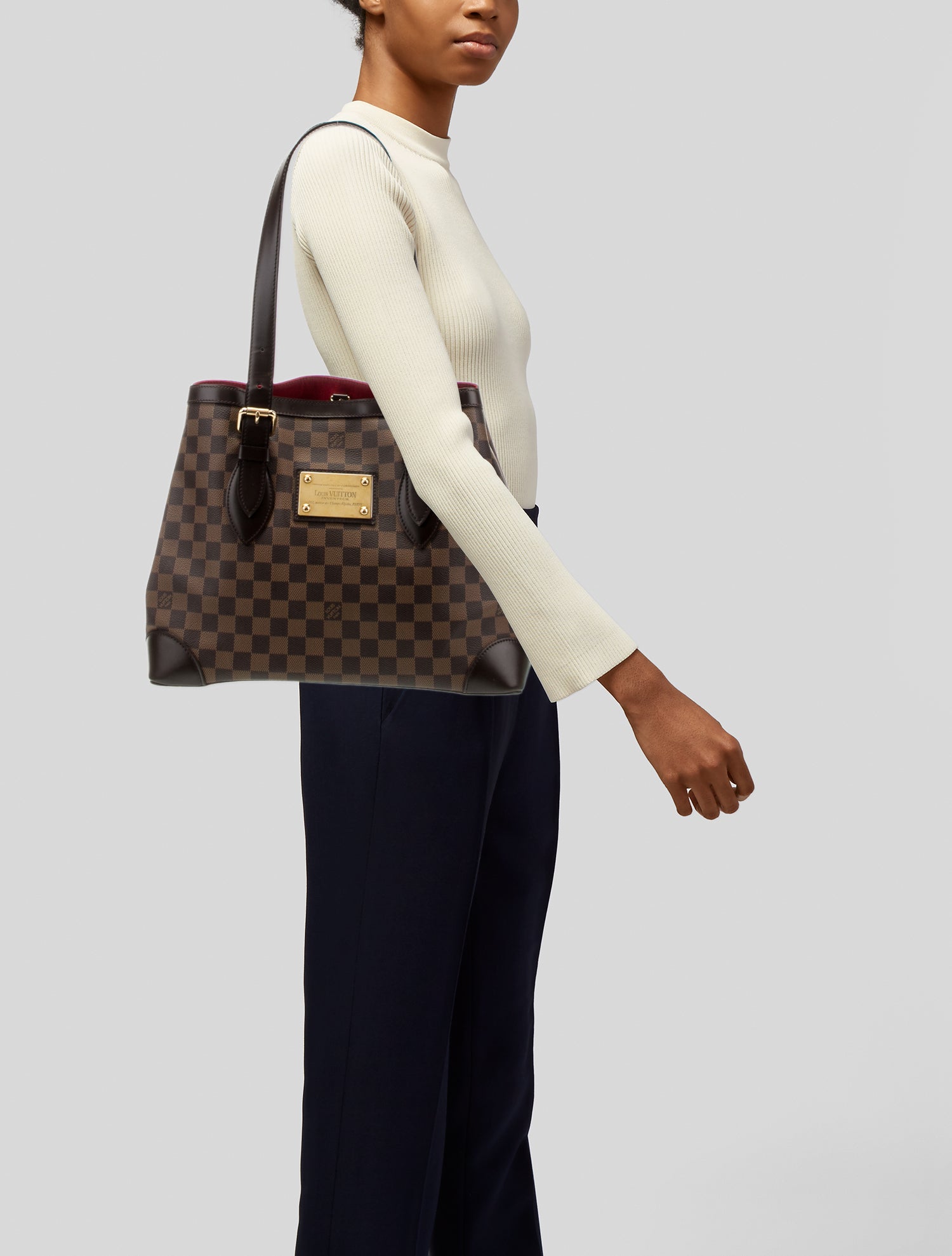 Louis Vuitton Damier Ebene Hampstead PM - Brown Totes, Handbags ...