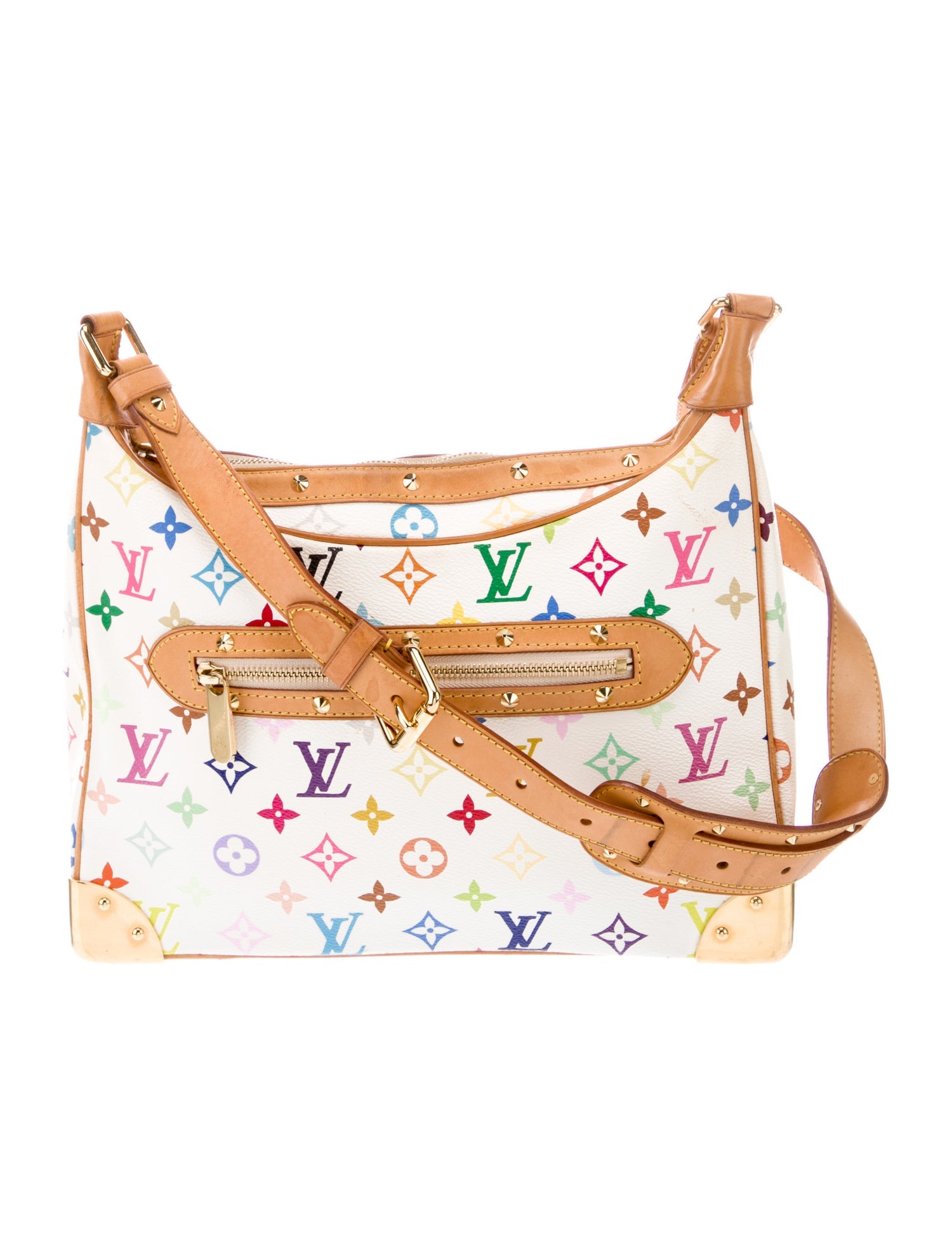 Louis Vuitton Multicolore Boulogne Bag - White Shoulder Bags, Handbags ...