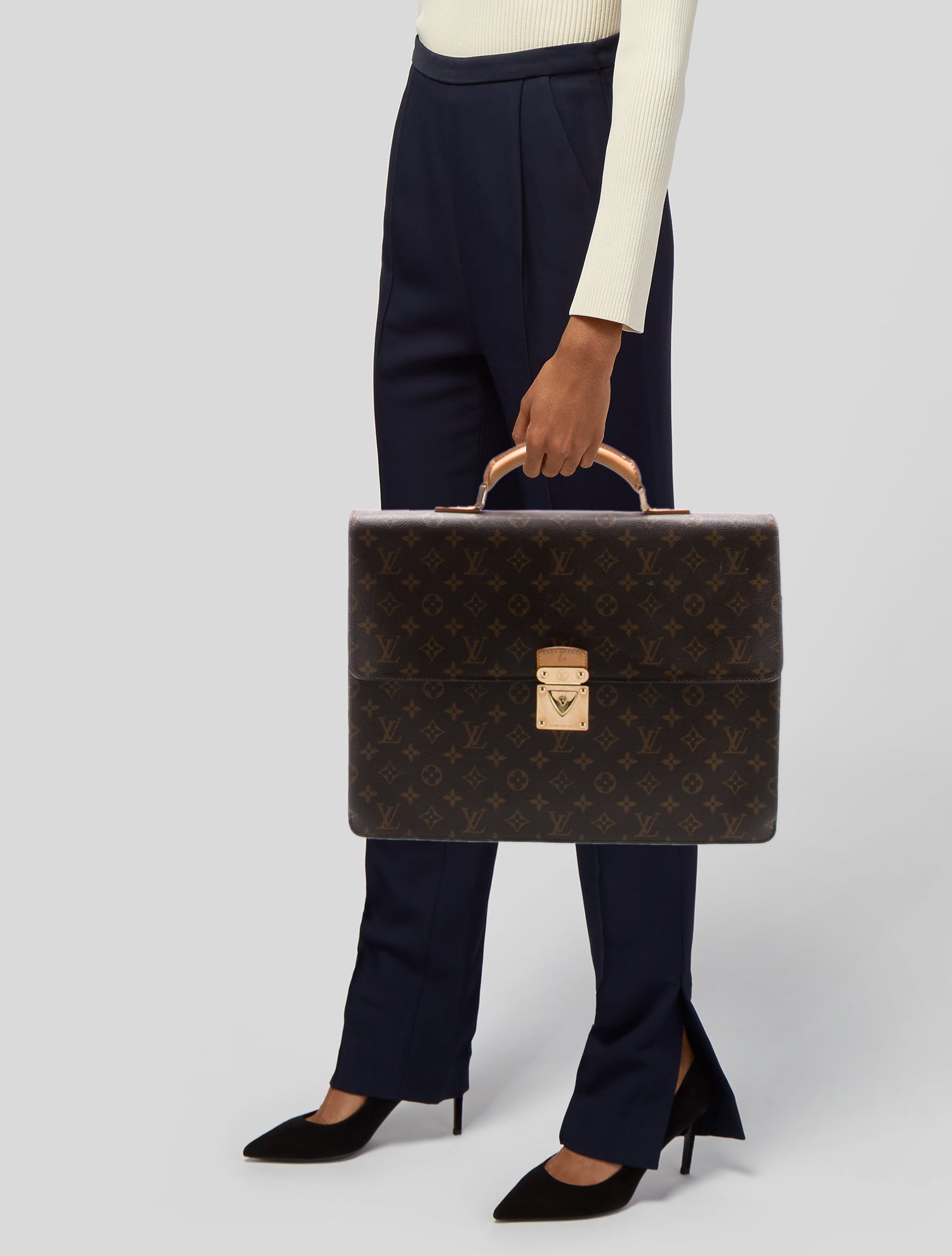 Louis Vuitton Monogram Président Classeur Briefcase - Briefcases, Bags ...