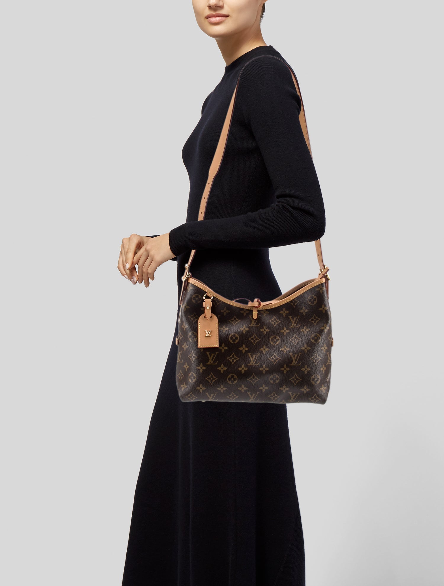 Louis Vuitton Monogram CarryAll MM w/ Pouch - Brown Shoulder Bags ...
