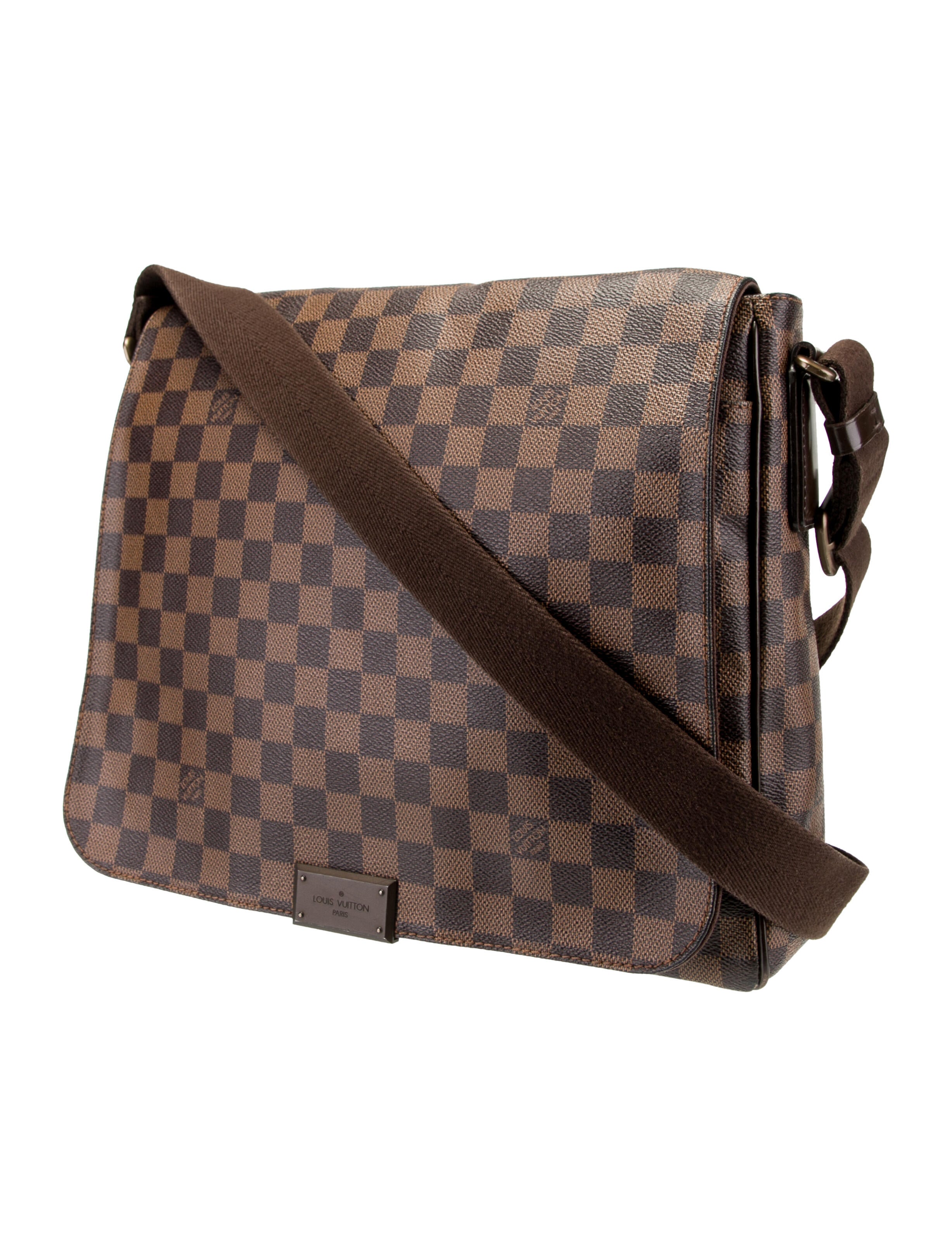 Louis Vuitton Damier Graphite District MM - Black Messenger Bags, Bags ...