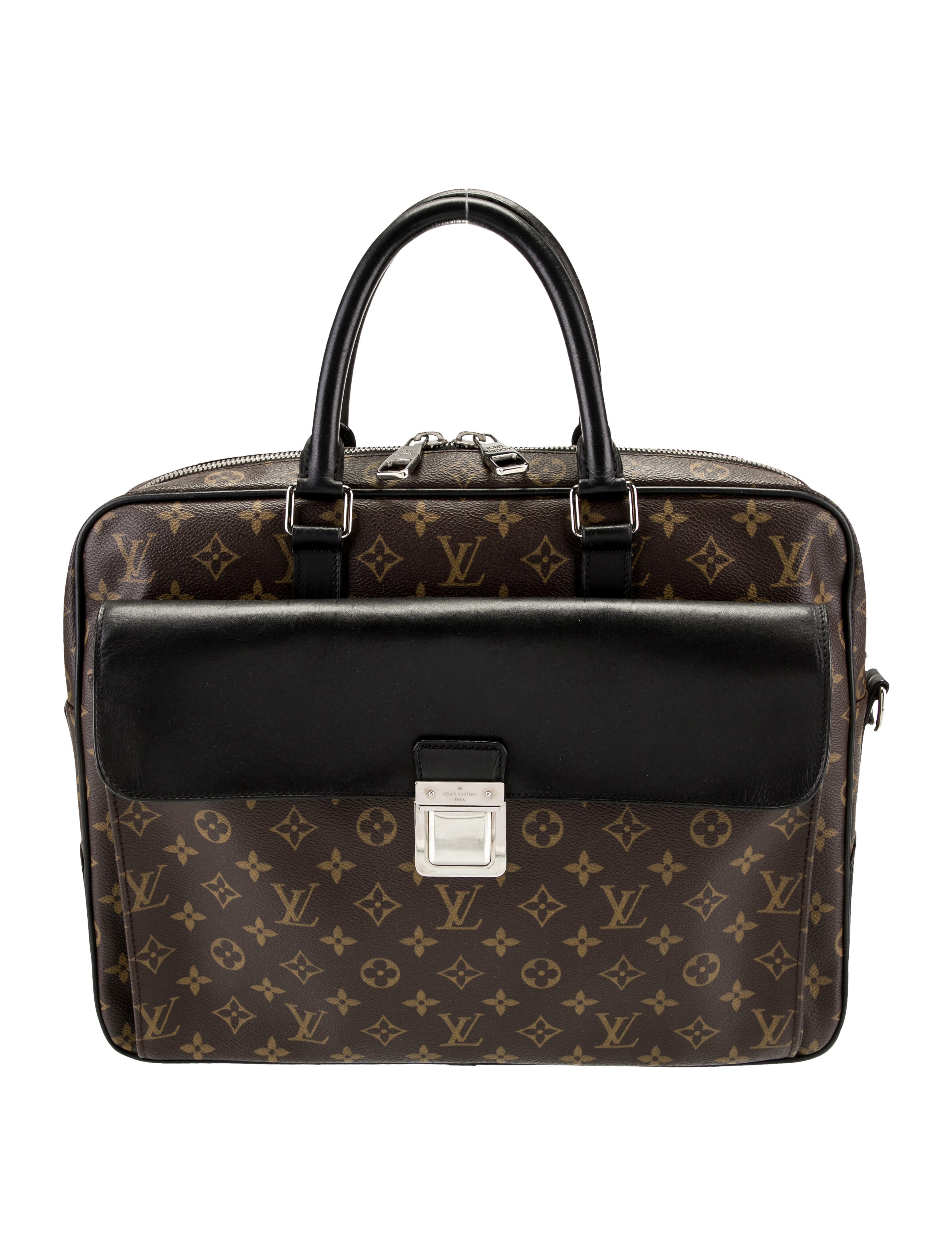 Louis Vuitton Monogram Macassar Soft Briefcase - Brown Briefcases, Bags ...