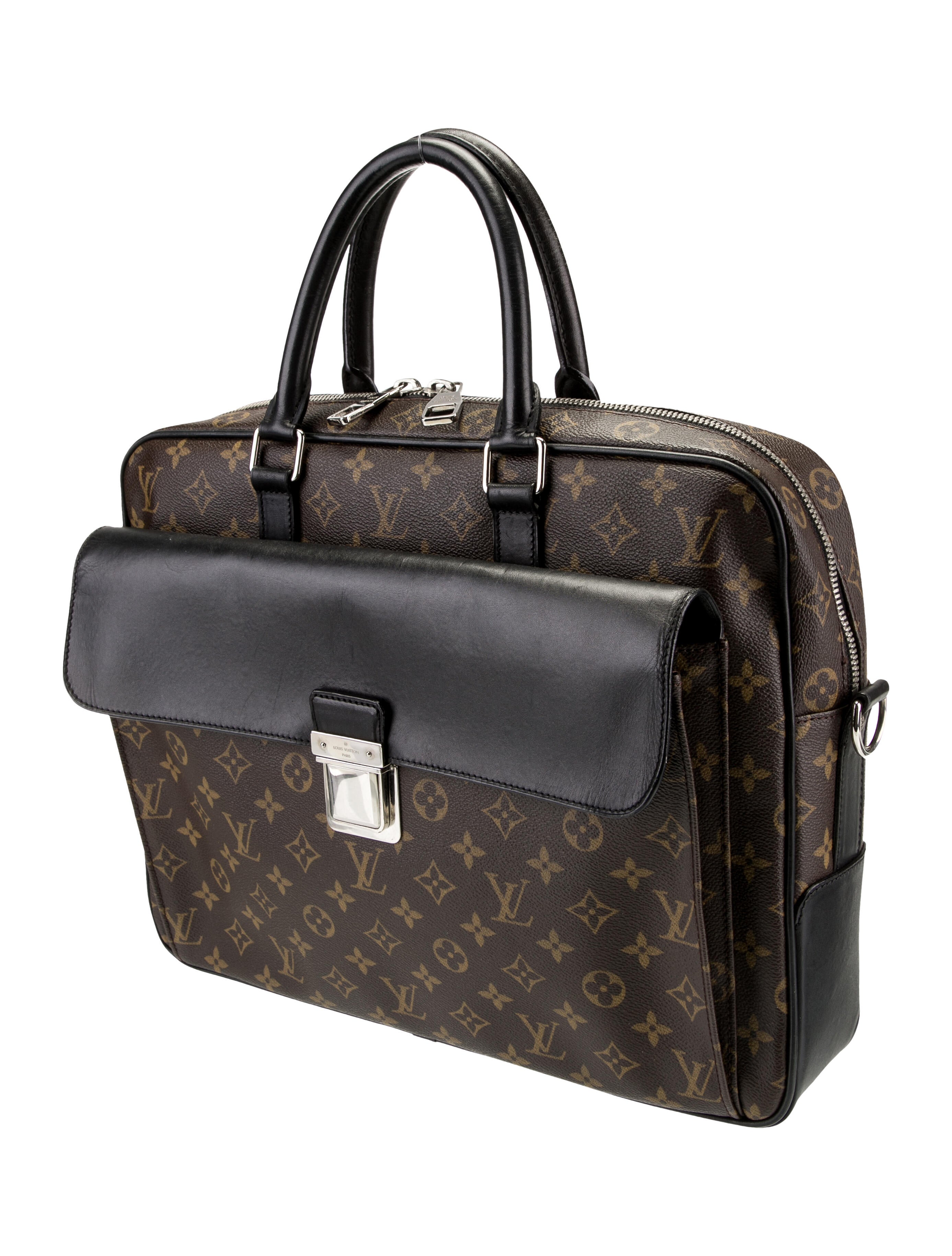 Louis Vuitton Monogram Macassar Soft Briefcase - Brown Briefcases, Bags ...