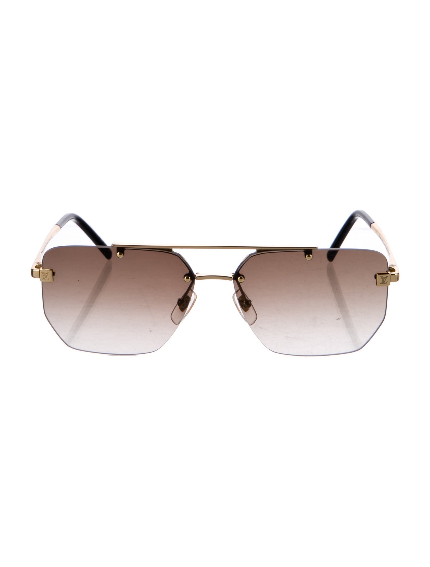 Louis Vuitton Aviator Gradient Sunglasses - Gold Sunglasses ...