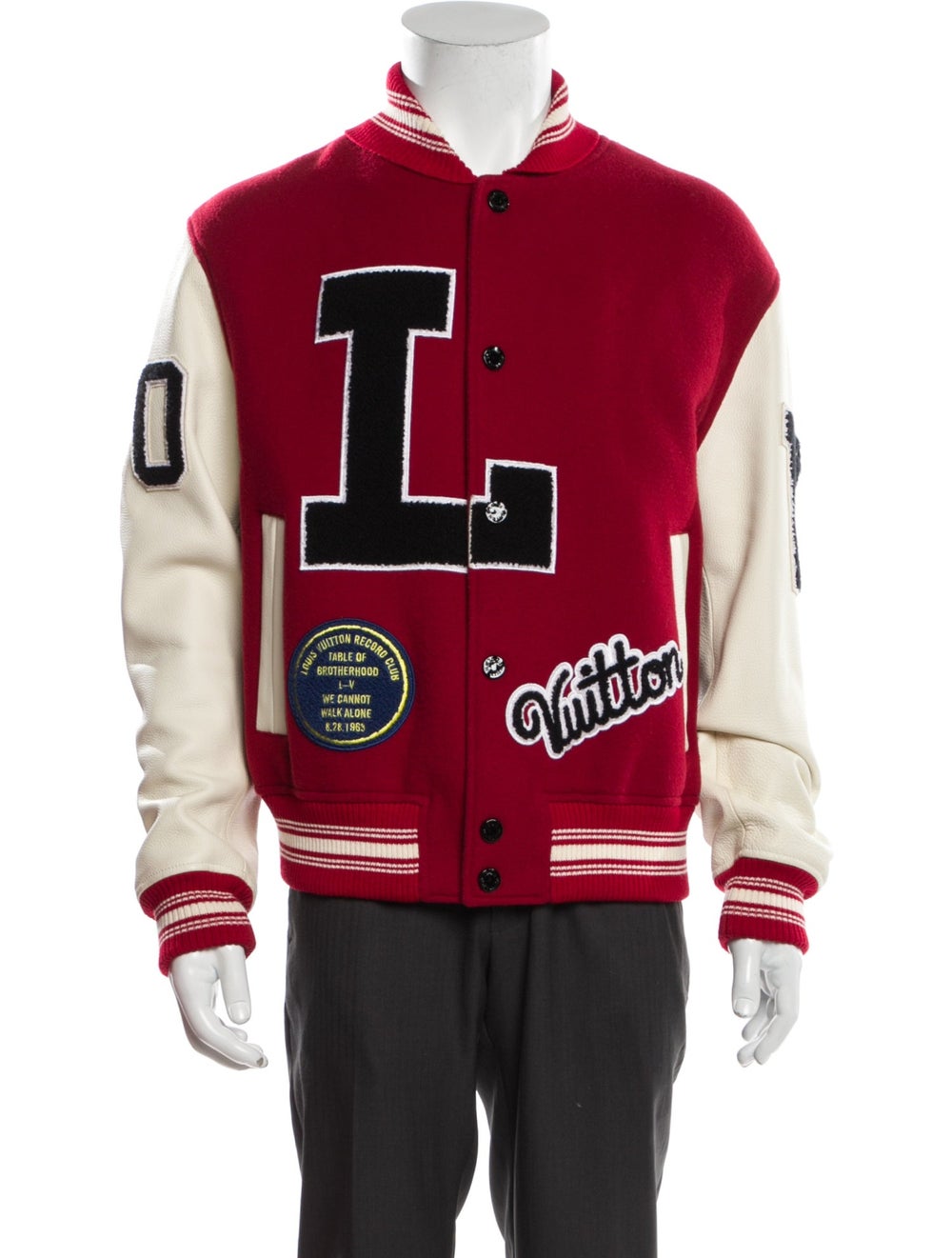 Louis Vuitton 2019 Leather Varsity Jacket - Red Outerwear, Clothing ...