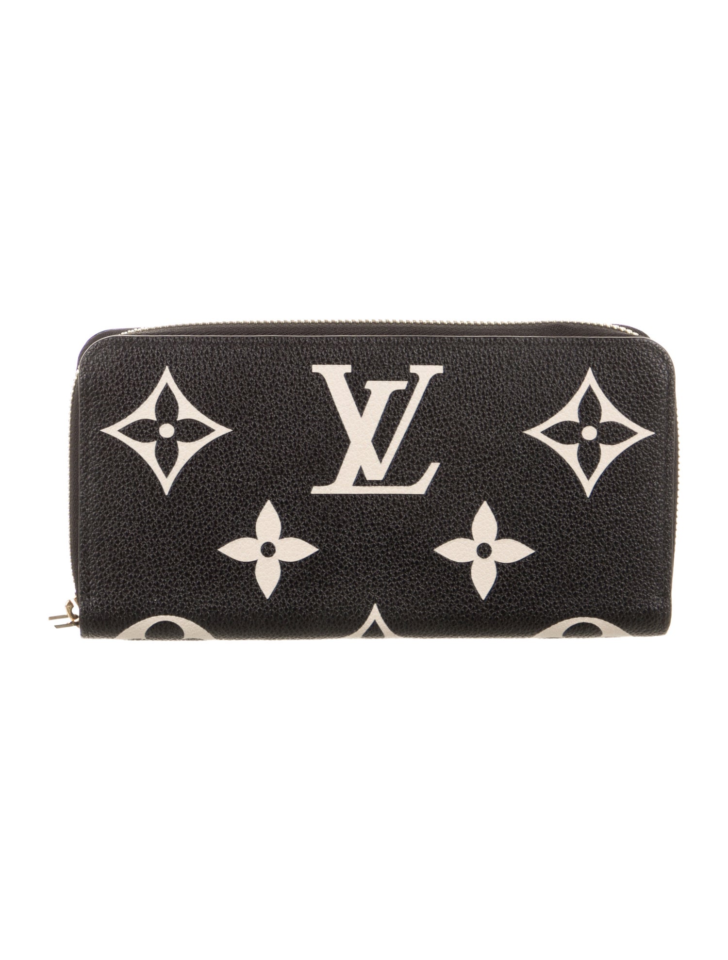 Louis Vuitton Monogram Giant Pattern Bicolor Empreinte Zippy Wallet ...