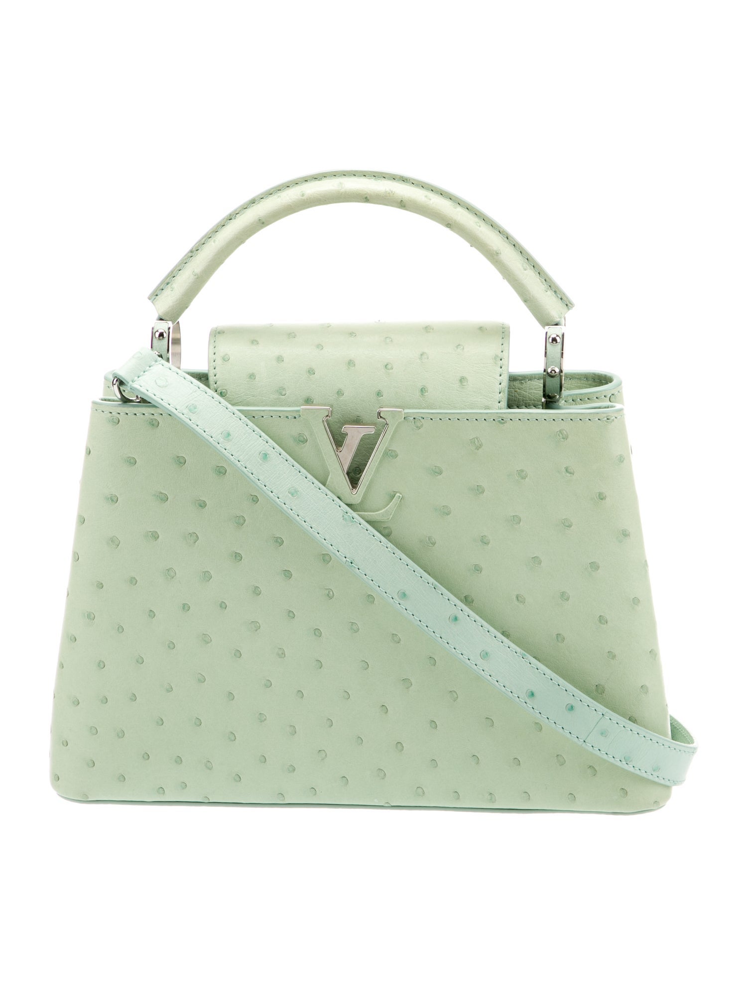 Louis Vuitton Ostrich Capucines Mini - Pink Handle Bags, Handbags ...