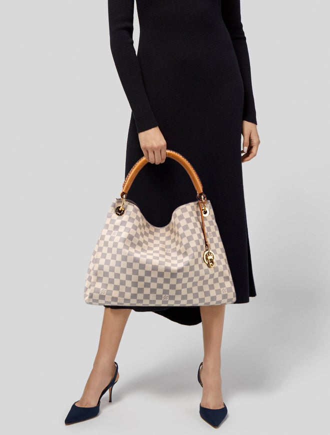 Louis Vuitton Damier Azur Pattern Artsy MM - Neutrals Handle Bags ...