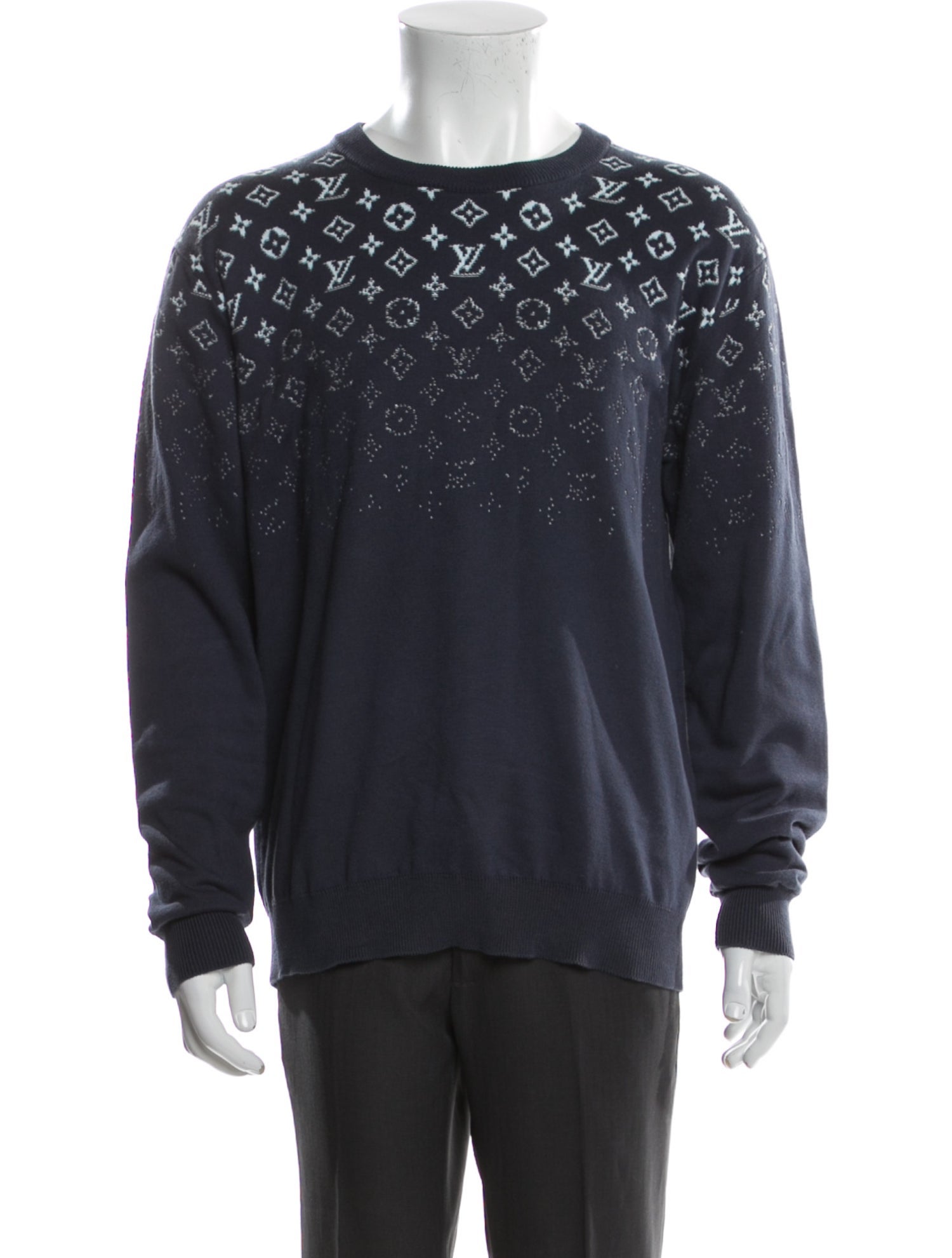 Louis Vuitton 2024 LV Monogram Pullover - Blue Sweaters, Clothing ...
