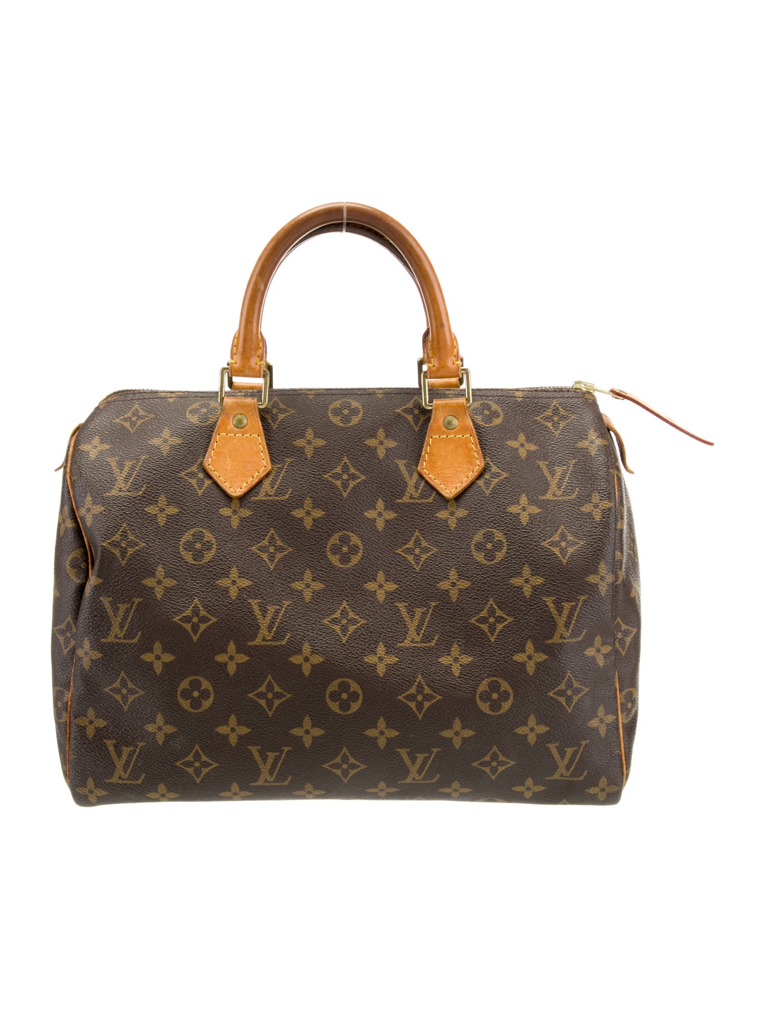 Louis Vuitton Monogram Speedy 30 - Brown Handle Bags, Handbags ...